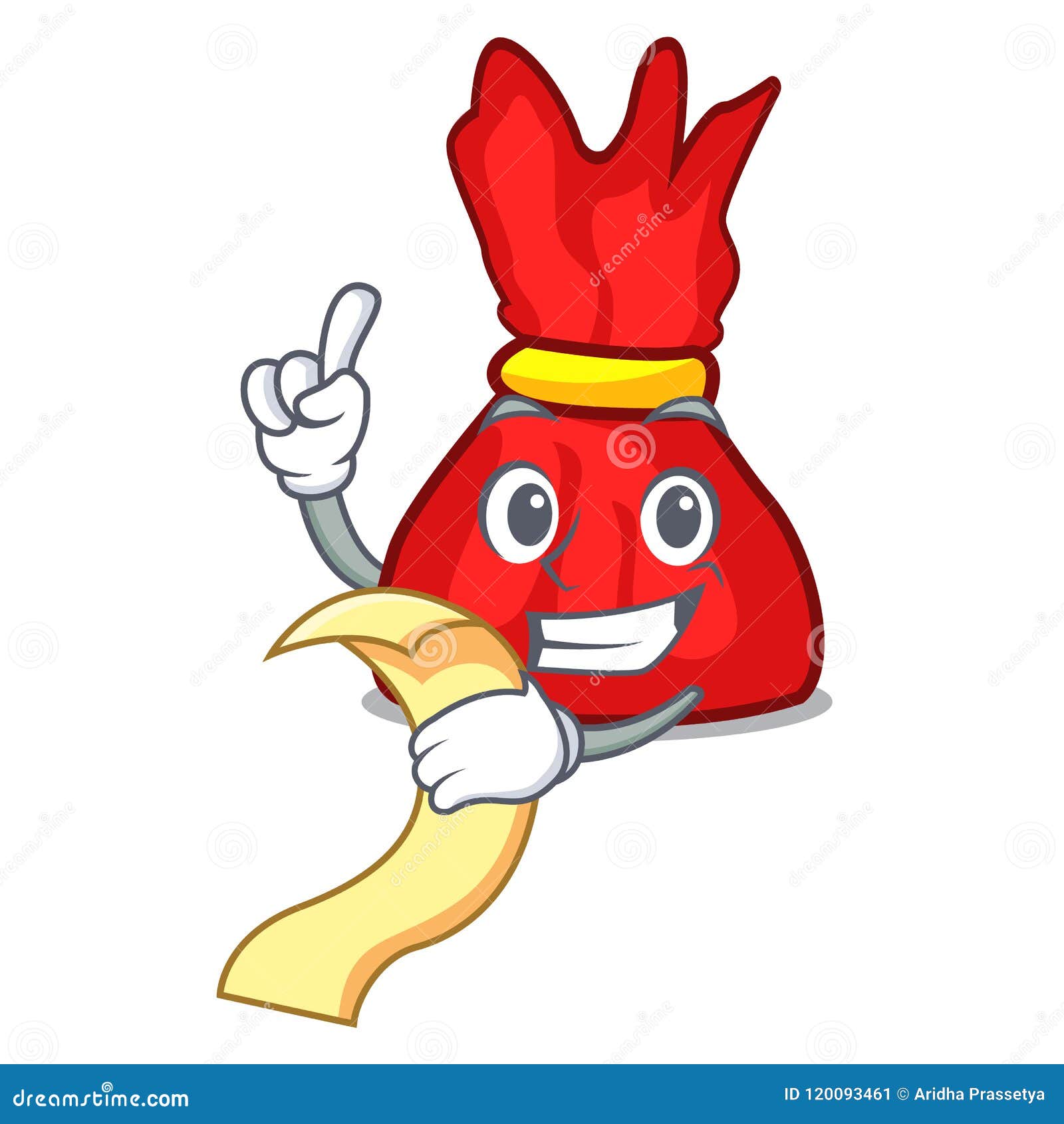 With Menu Wrapper Candy Mascot Cartoon Stock Vector - Illustration of ...