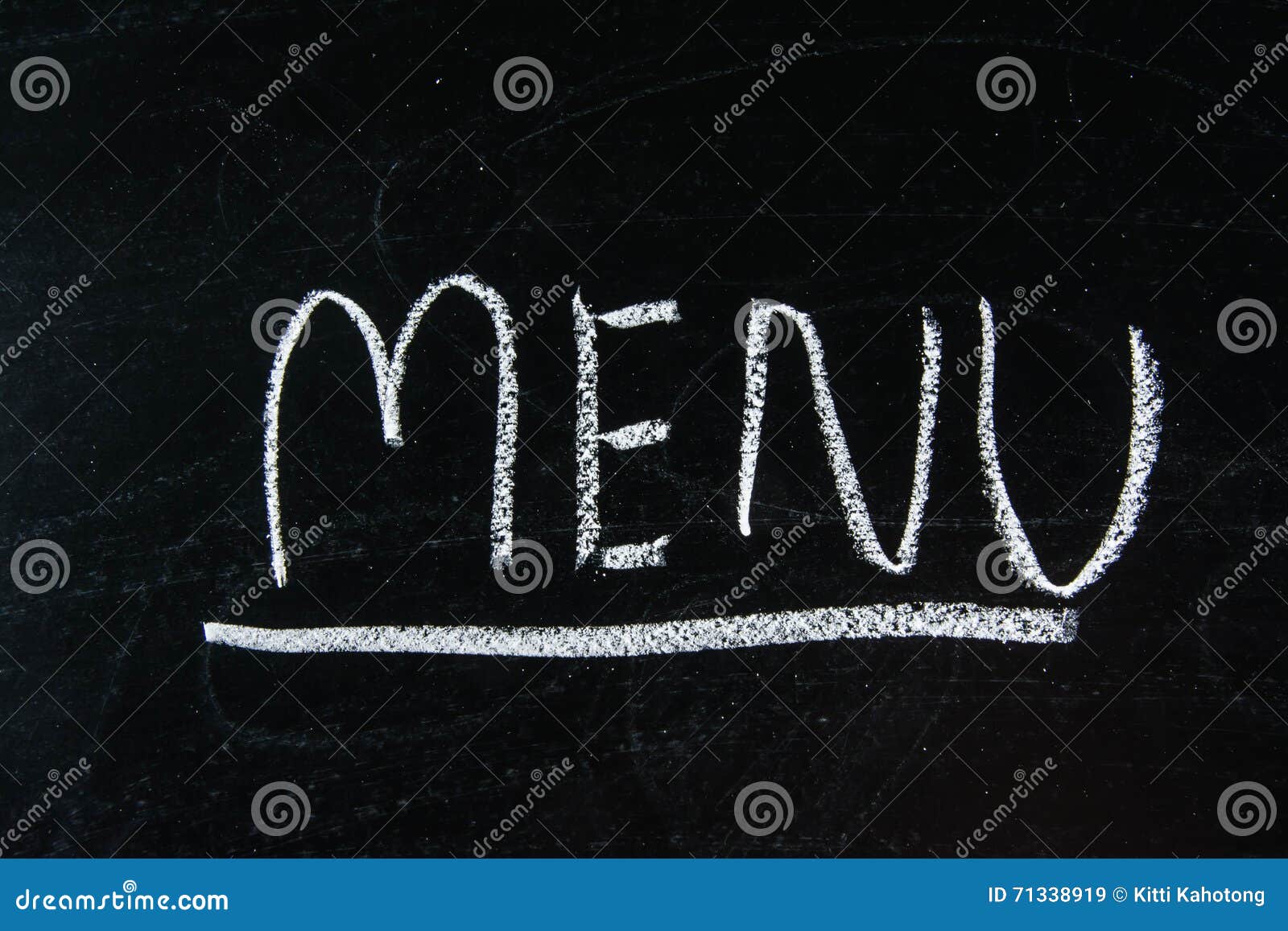 Menu Write on Blackboard ,chalkboard, Texture Stock Image - Image of ...