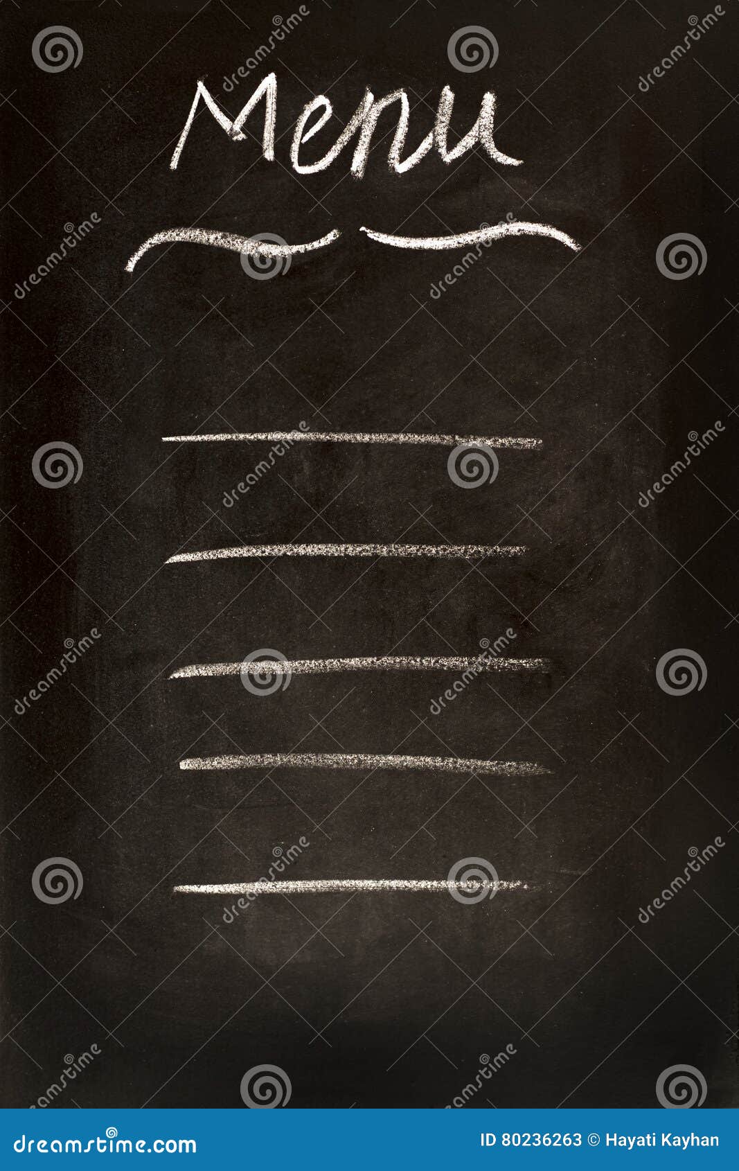 `Menu` written with chalk stock image. Image of kitchen - 80236263