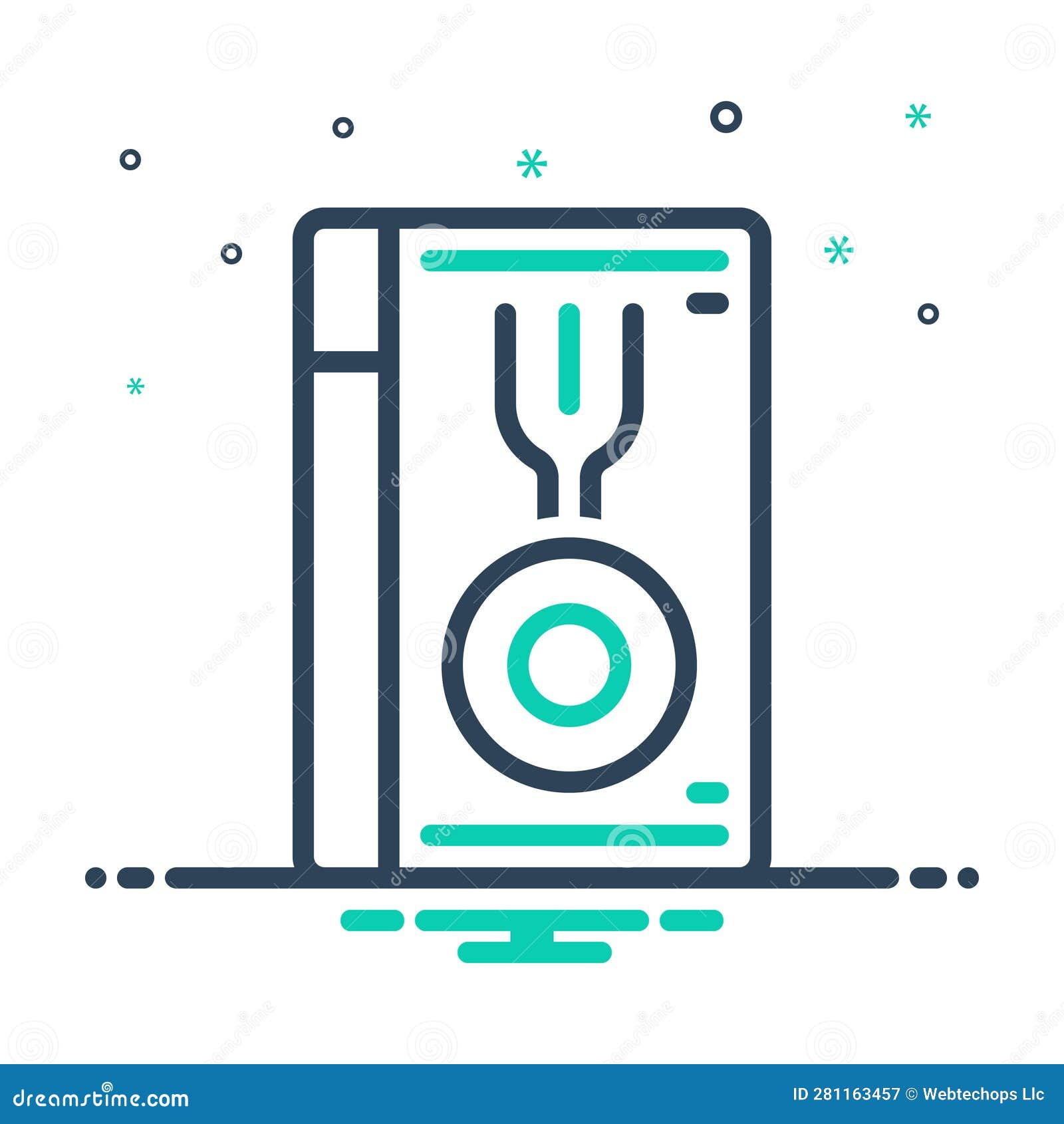 Mix Icon for Menus, Cuisine and Menu Stock Vector - Illustration of ...