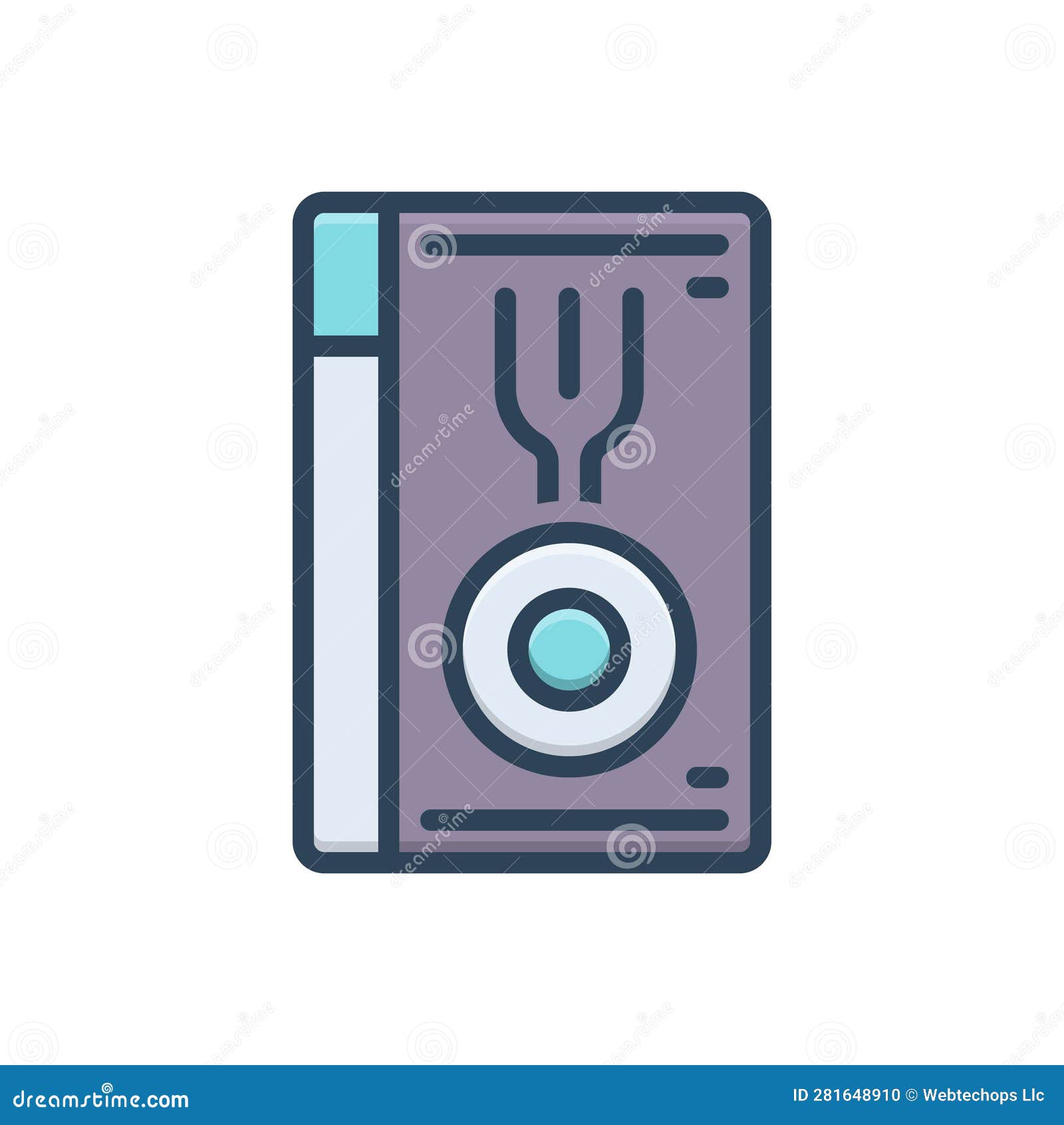 Color Illustration Icon for Menus, Cuisine and Food Stock Illustration ...
