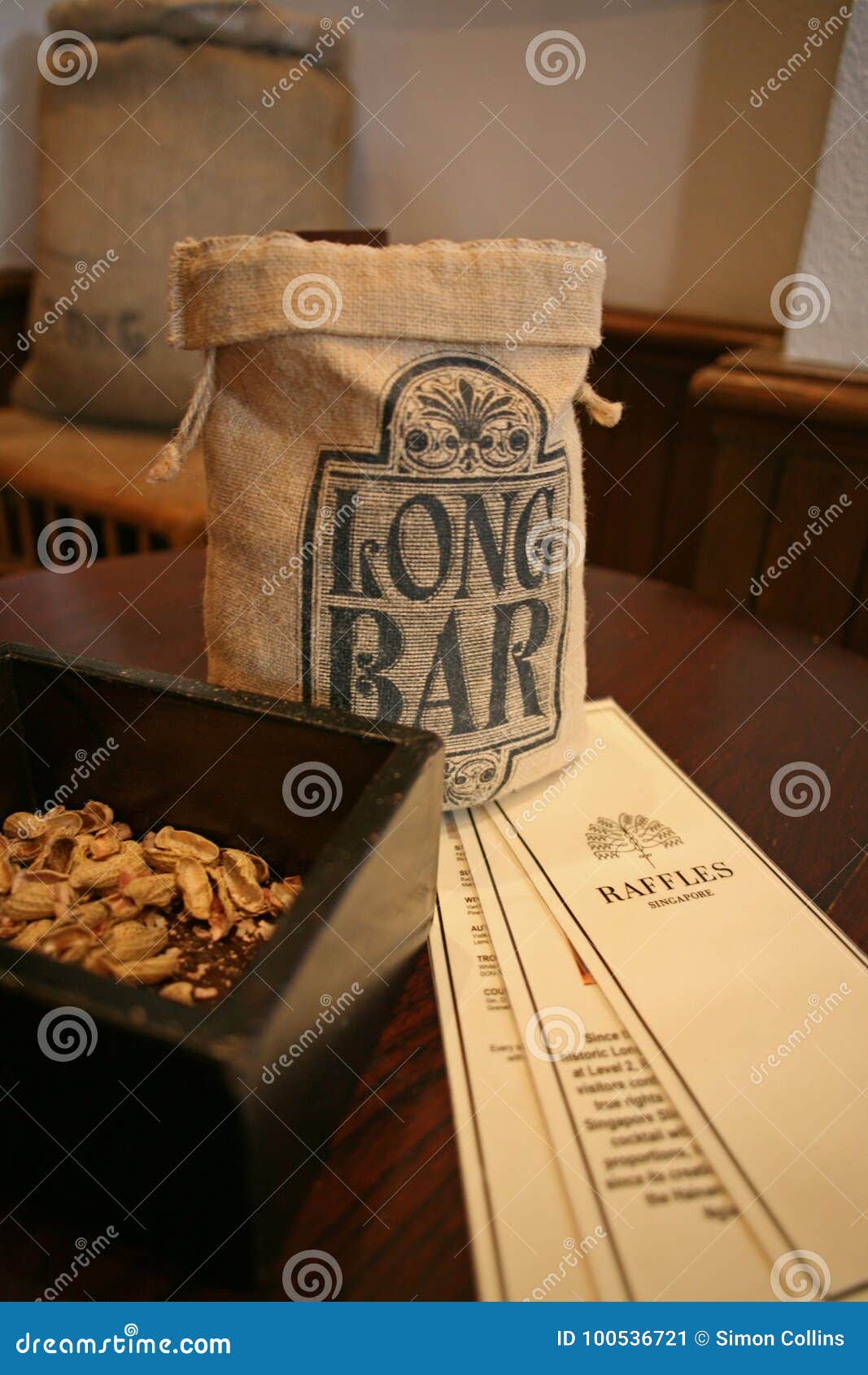 Menus on the Table in the Long Bar, Singapore Editorial Photo - Image ...