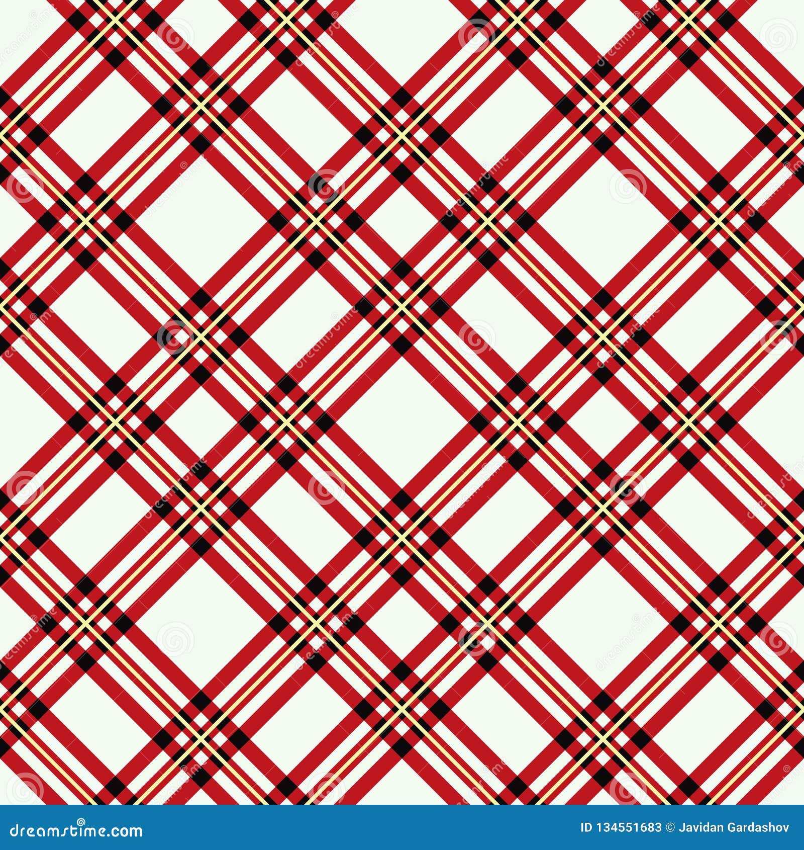Menzies Tartan Red Kilt Diagonal Fabric Texture Seamless Pattern.Vector ...