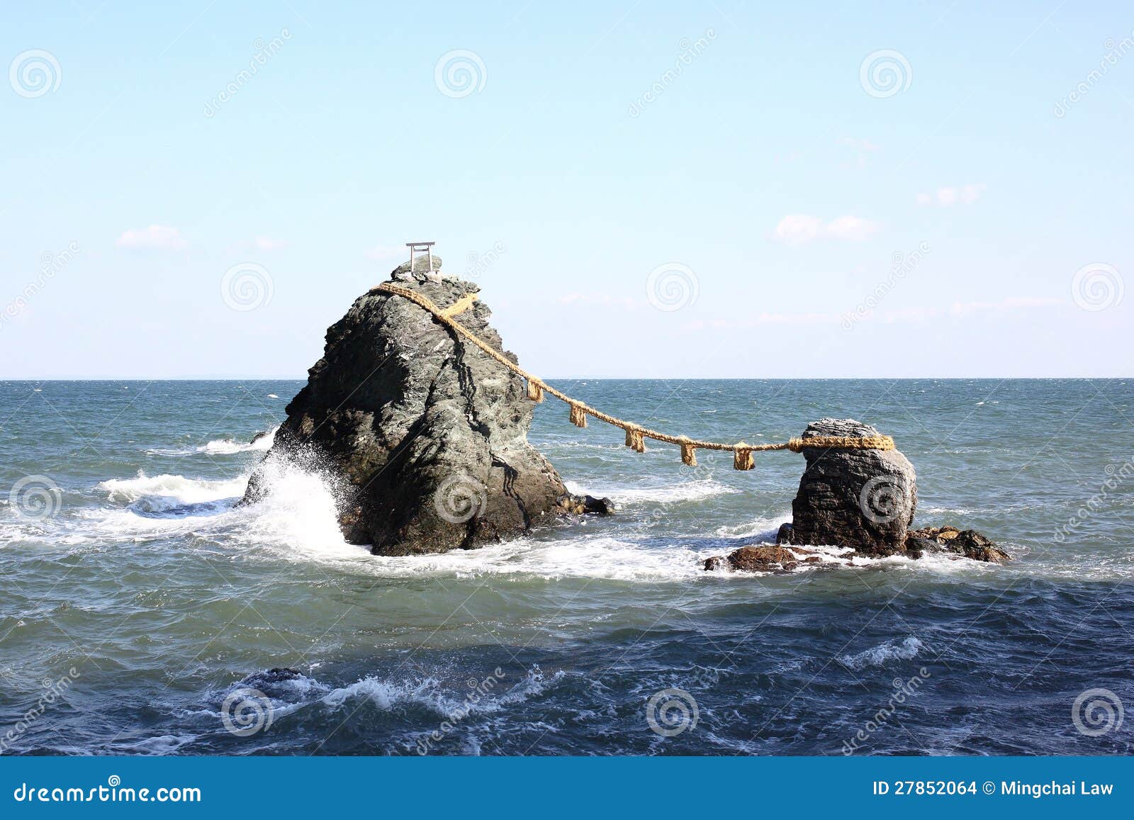 Meoto Iwa (the Wedded Rocks) Stock Photo - Image of historic ...