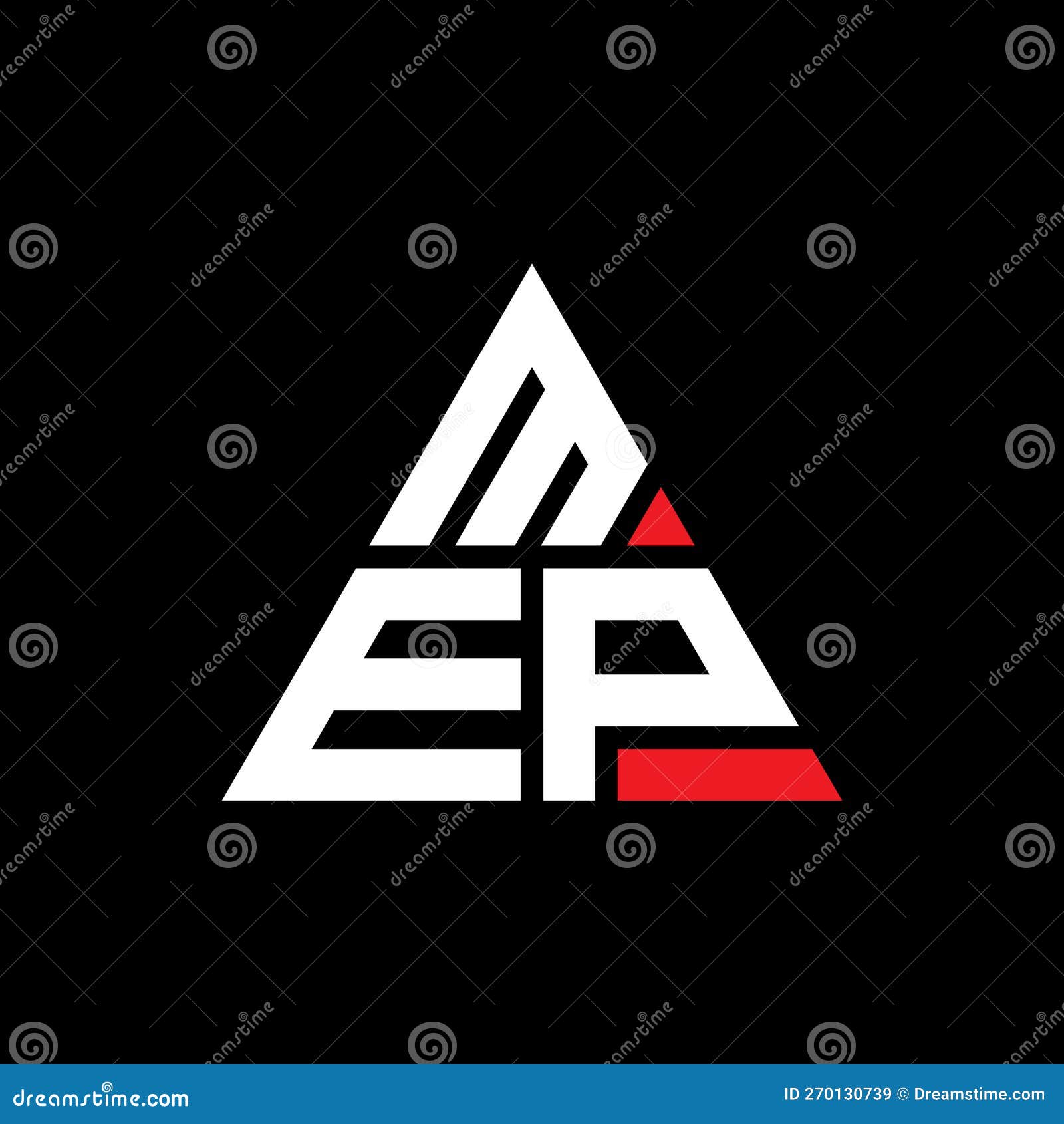 MEP Triangle Letter Logo Design with Triangle Shape. MEP Triangle Logo ...