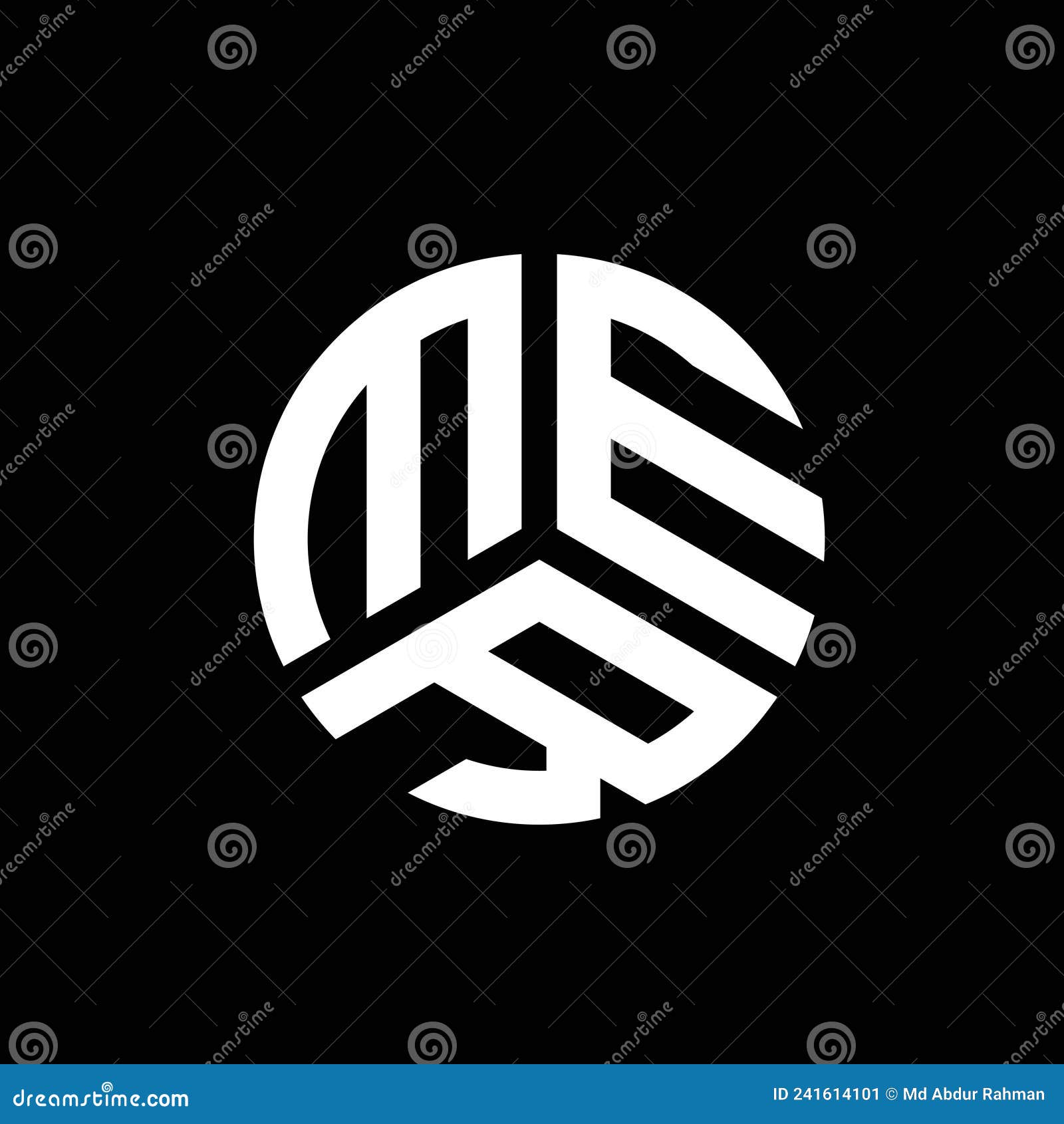 MER Letter Logo Design on Black Background. MER Creative Initials ...