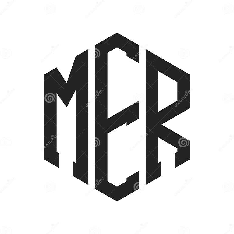 MER Logo Design. Initial Letter MER Monogram Logo Using Hexagon Shape ...