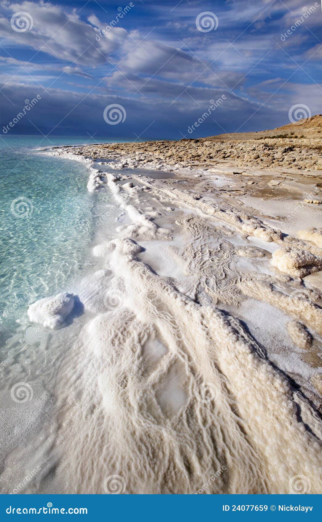 Mer morte image stock. Image du littoral, jordan, nature - 24077659