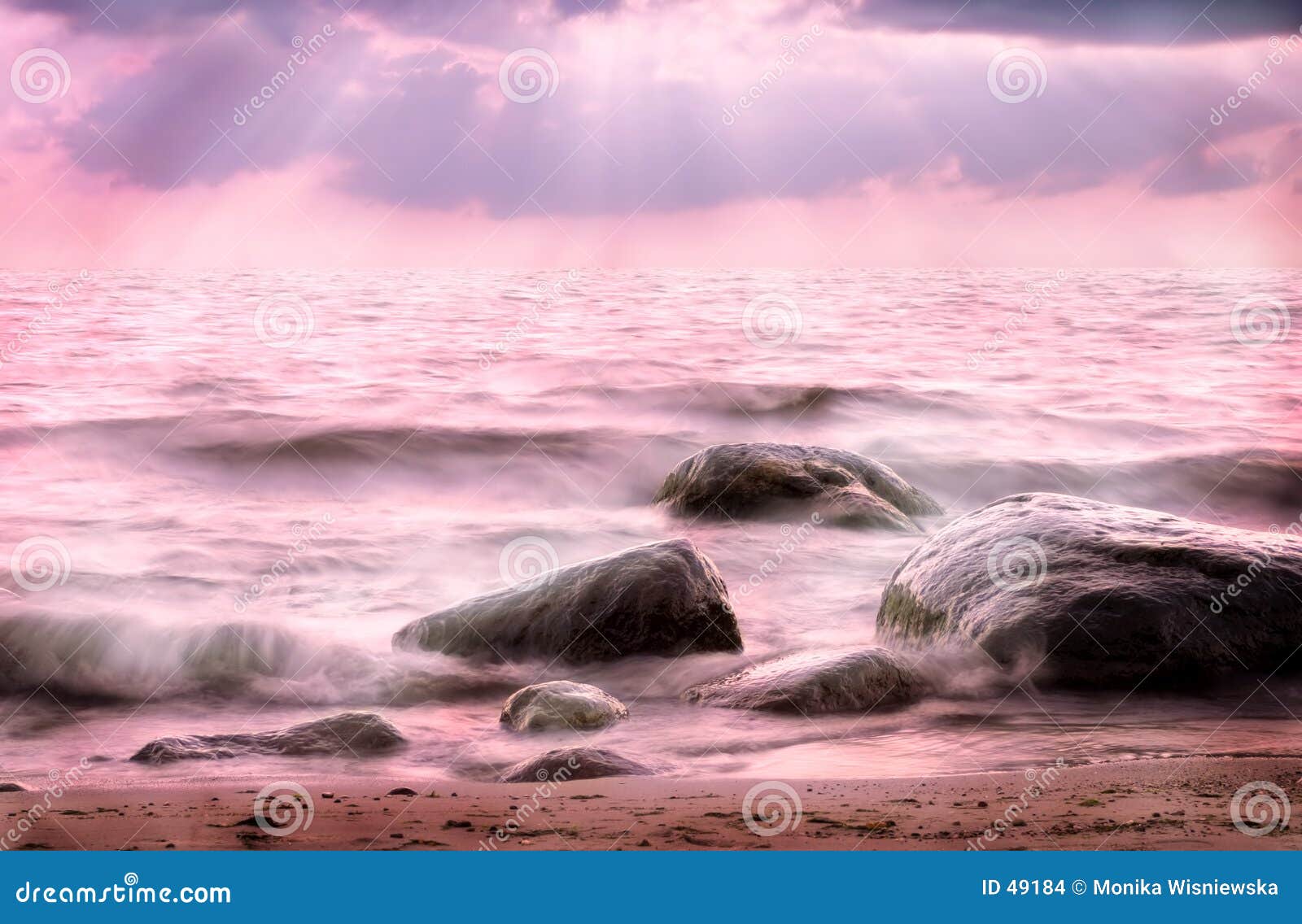 Mer rose photo stock. Image du énergie, horizontal, caraïbes - 49184