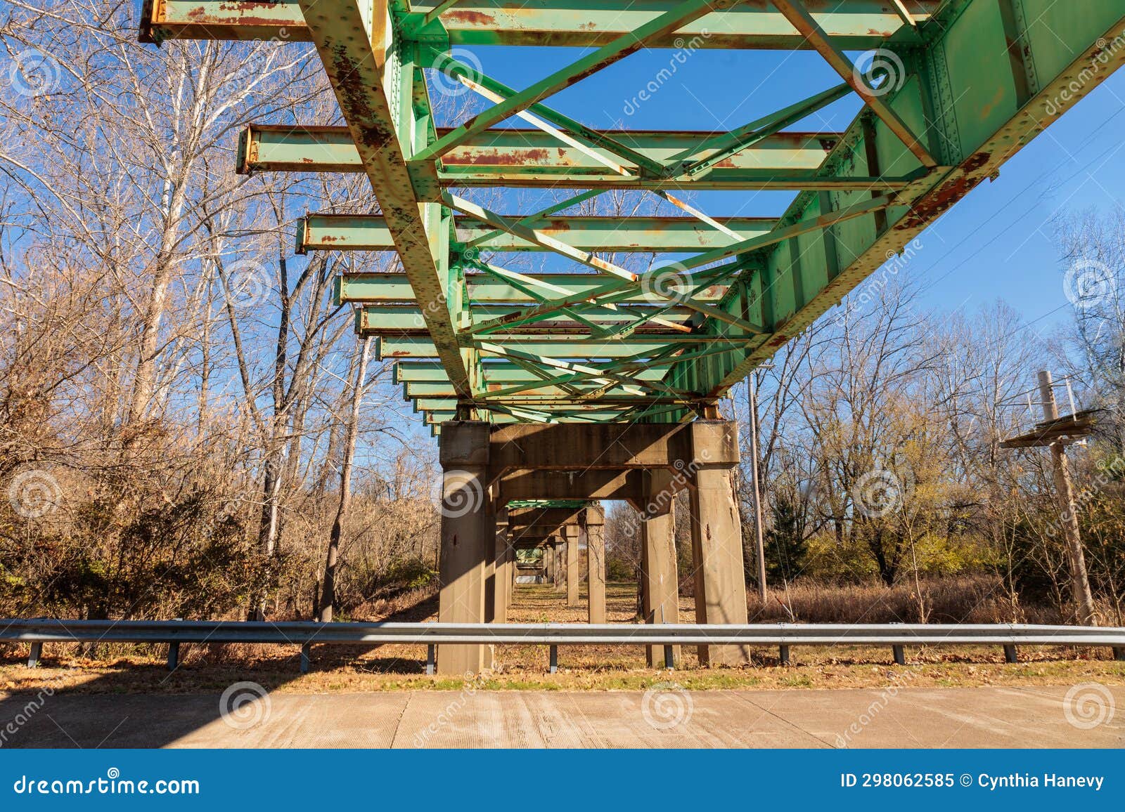 Dilapidated Infrastructure, Meramec River Bridge Stock Image - Image of ...