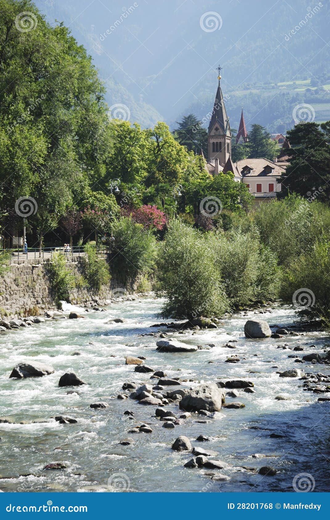 Meran stock photo. Image of church, nature, scenic, meran - 28201768