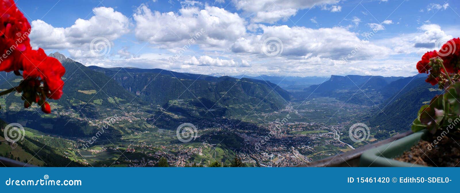 From Merano Up To the Dolomites Stock Photo - Image of meadows, shade ...