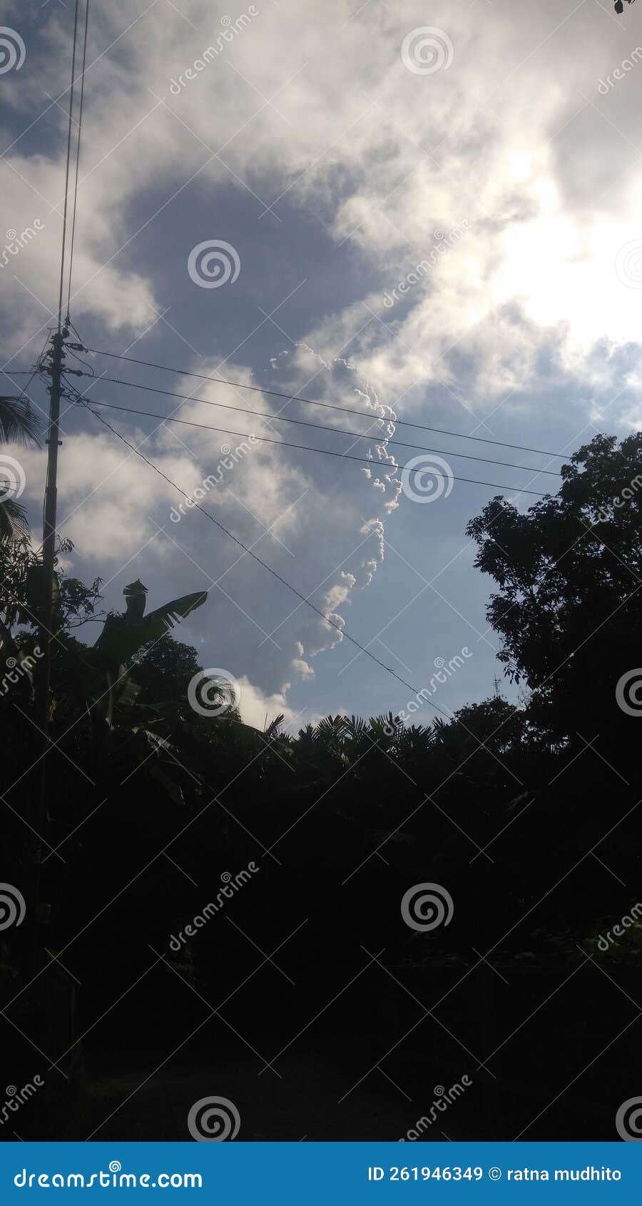Merapi Eruption Called Wedhus Gembel Stock Image - Image of eruption ...