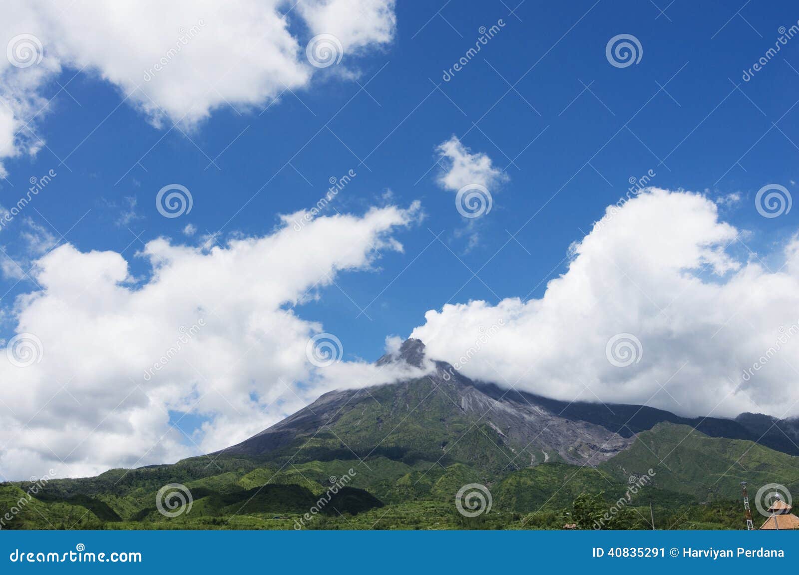 Merapi Mountain stock image. Image of forest, nature - 40835291