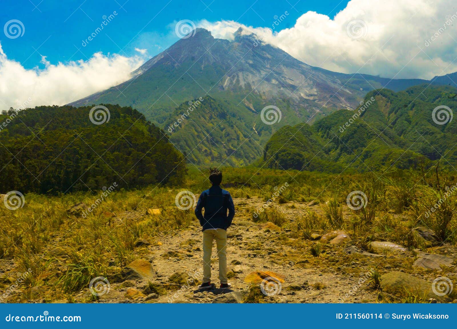 Merapi Mountain in Yogyakarta Indonesia Editorial Stock Image - Image ...