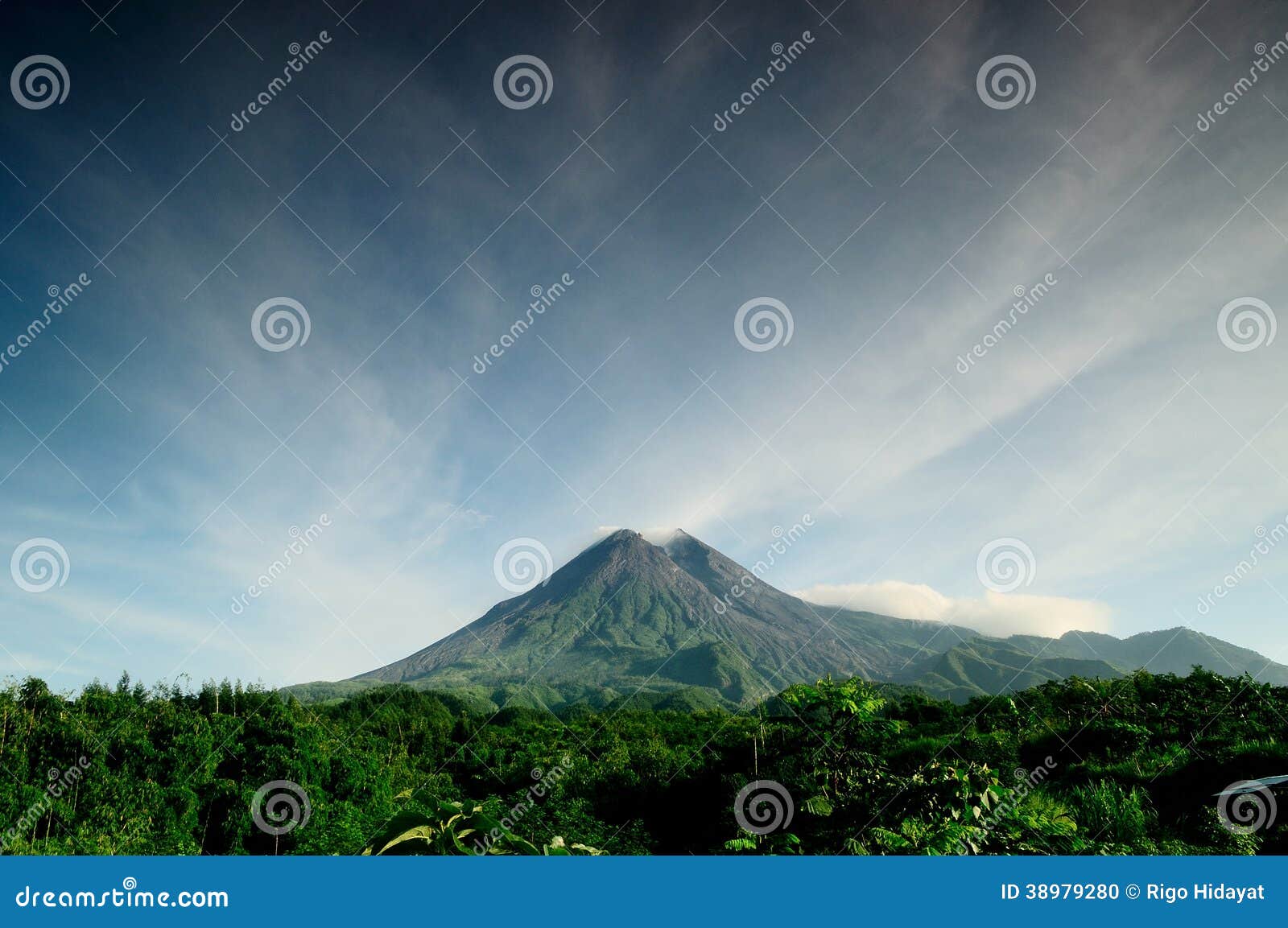 Merapi Volcano stock photo. Image of natural, mountain - 38979280
