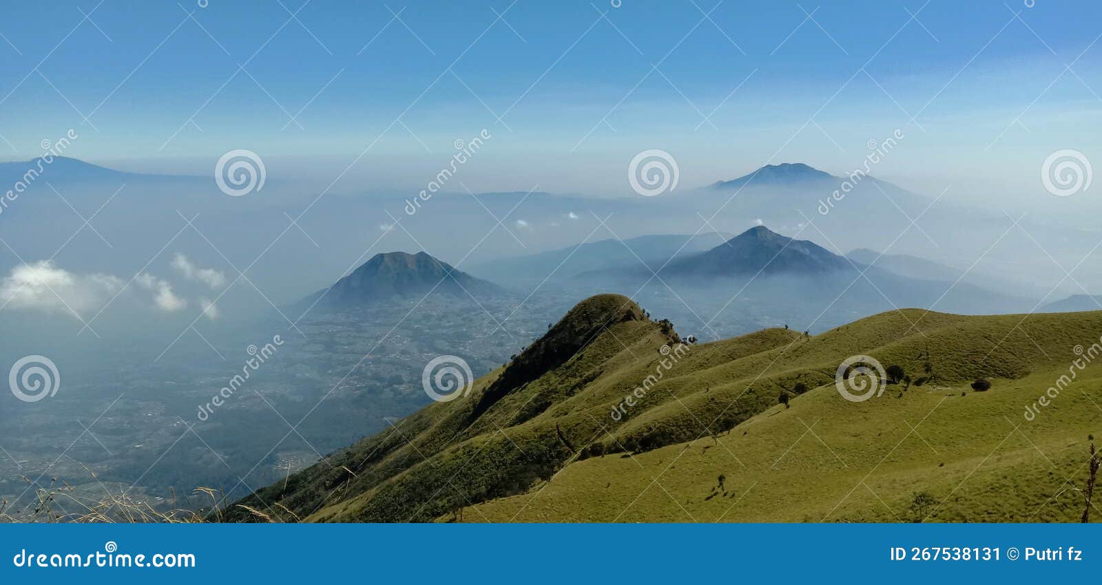Merbabu Mountain stock image. Image of adventure, horizon - 267538131