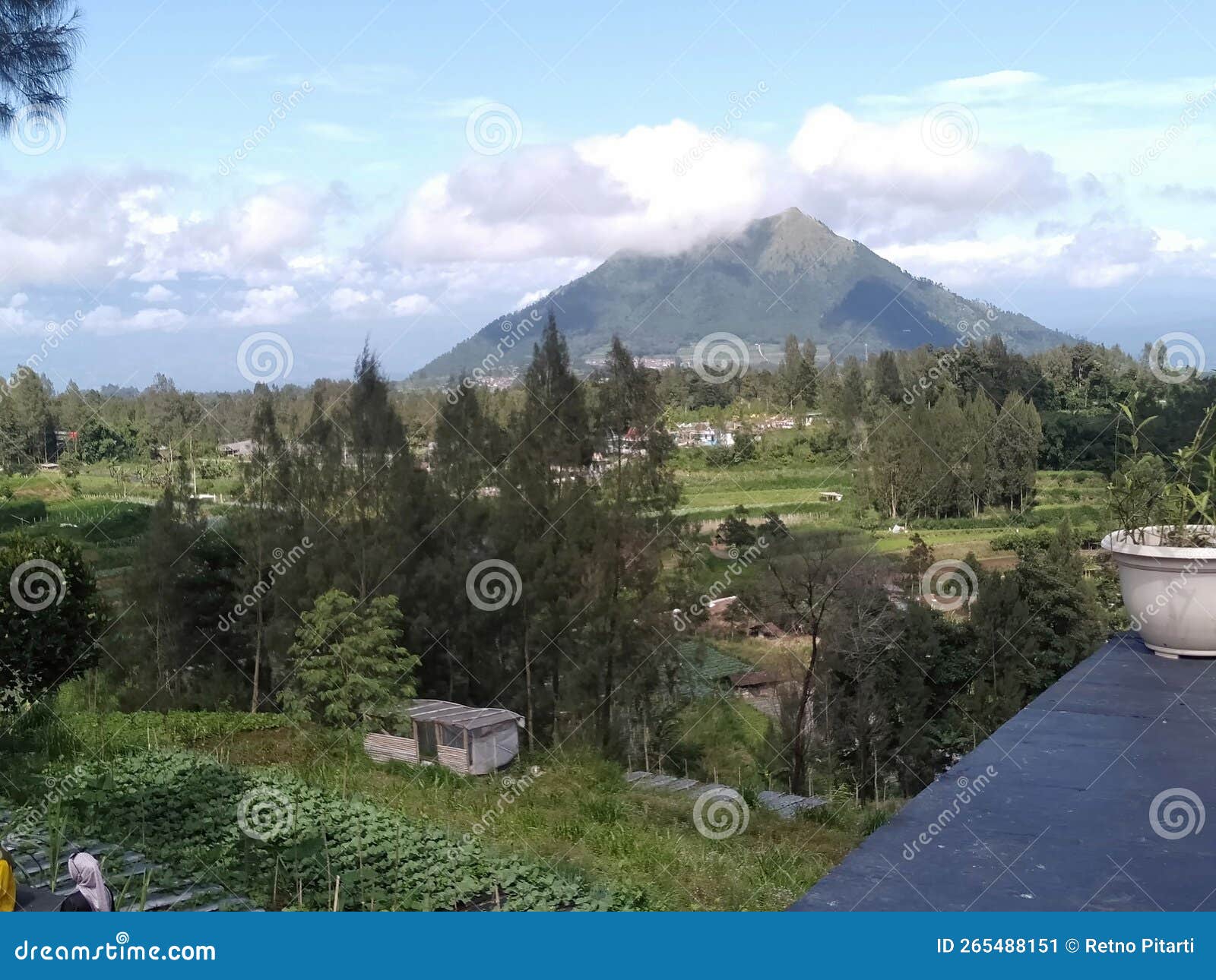 Merbabu view stock image. Image of indonesia, view, central - 265488151