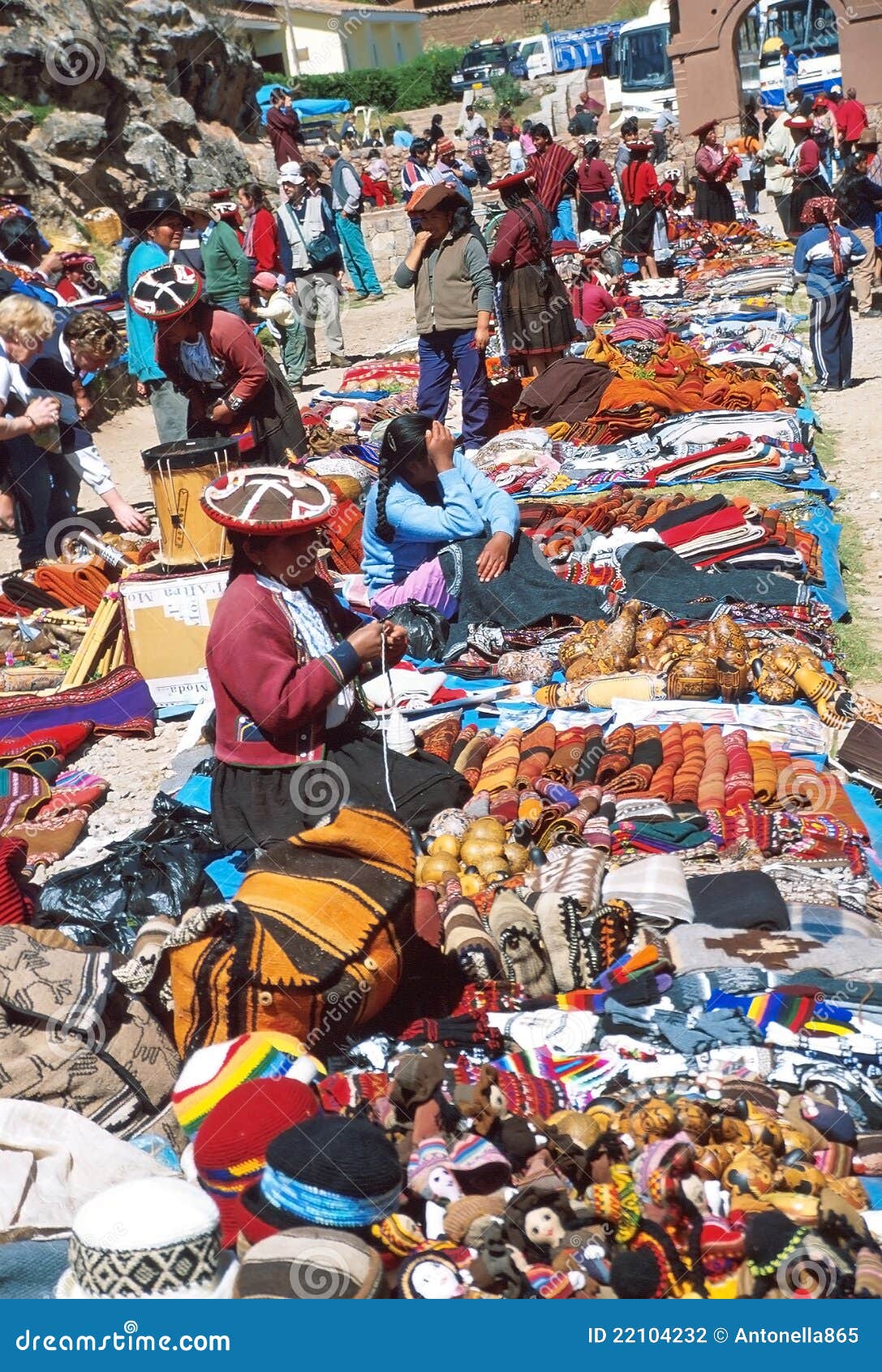 Mercado Andino De La Materia Textil Fotografía editorial - Imagen de ...