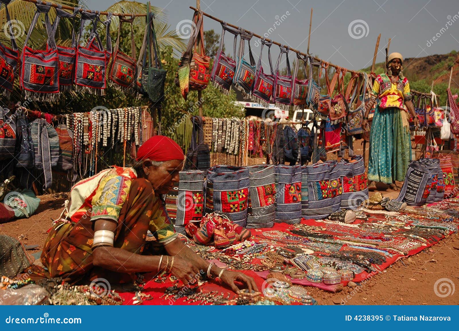 Mercado indio. Accesorios imagen editorial. Imagen de humano - 4238395