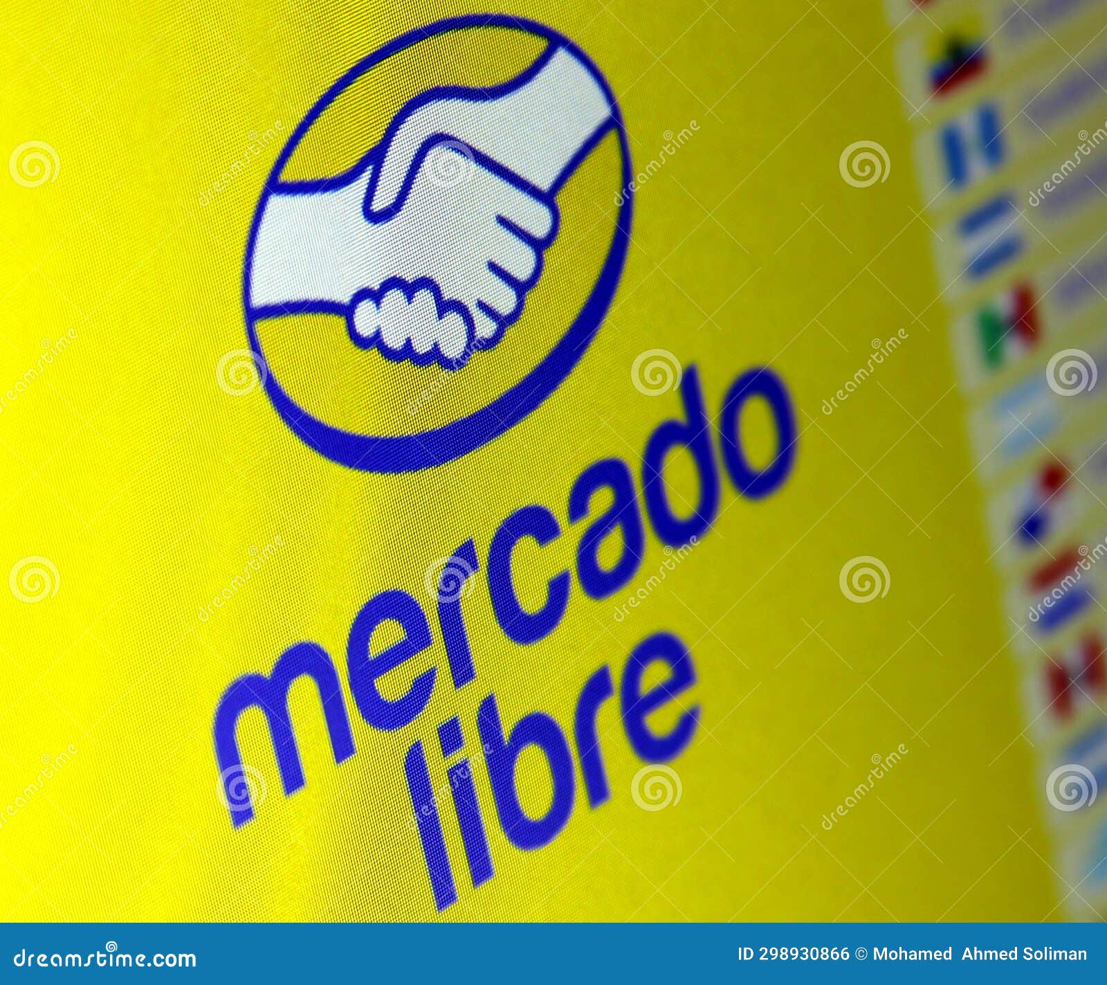 Mercado Libre logo editorial photo. Image of smartphone - 298930866