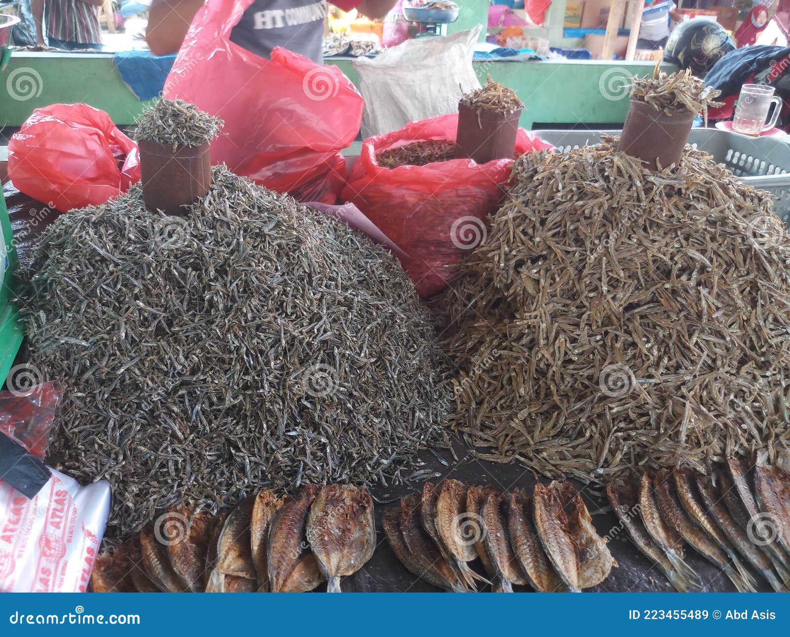 Mercado Tradicional Do Peixe Seco Imagem de Stock - Imagem de fruta ...
