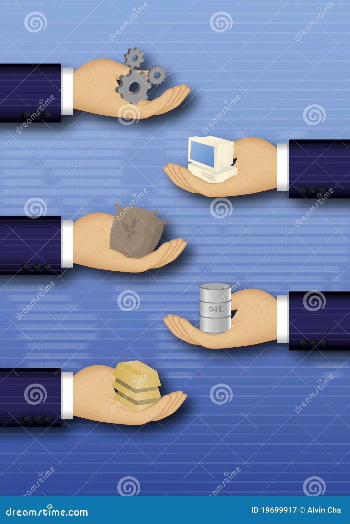 Mercancías de trueque stock de ilustración. Ilustración de trueque ...