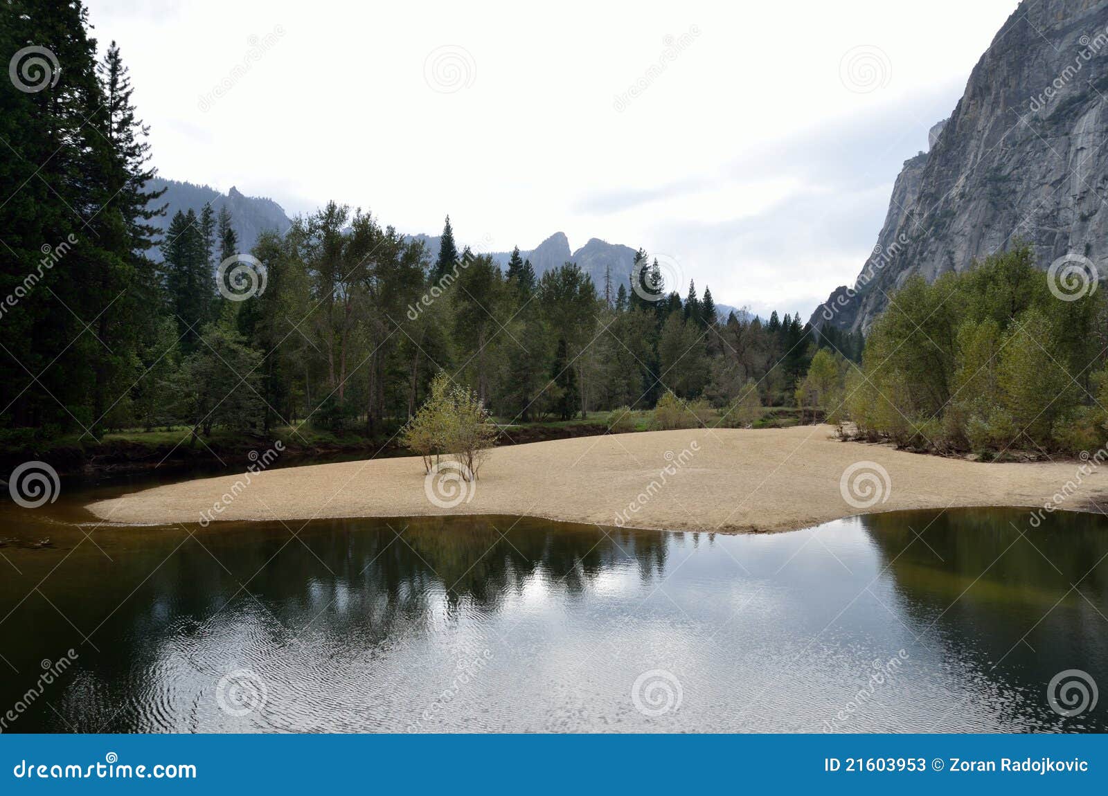 Merced River stock image. Image of valley, gorge, merced - 21603953