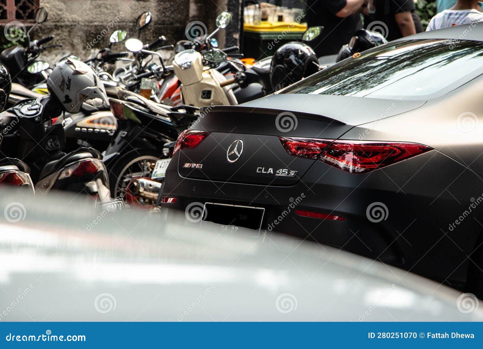 Mercedes AMG CLA 45S Rear Shot Editorial Image - Image of shot, rear ...