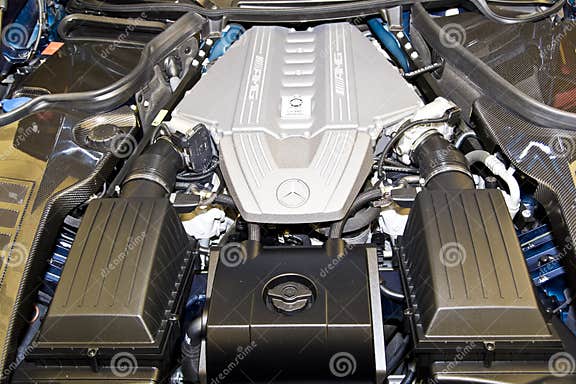 Mercedes AMG V8 Engine editorial stock photo. Image of cables - 24187573