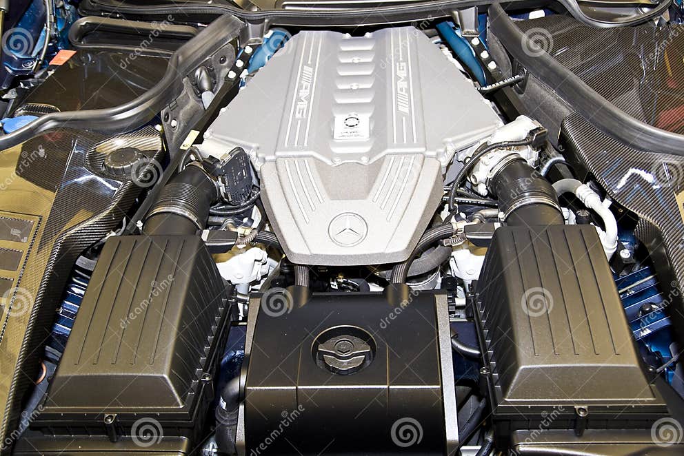 Mercedes AMG V8 Engine editorial stock photo. Image of cables - 24187573