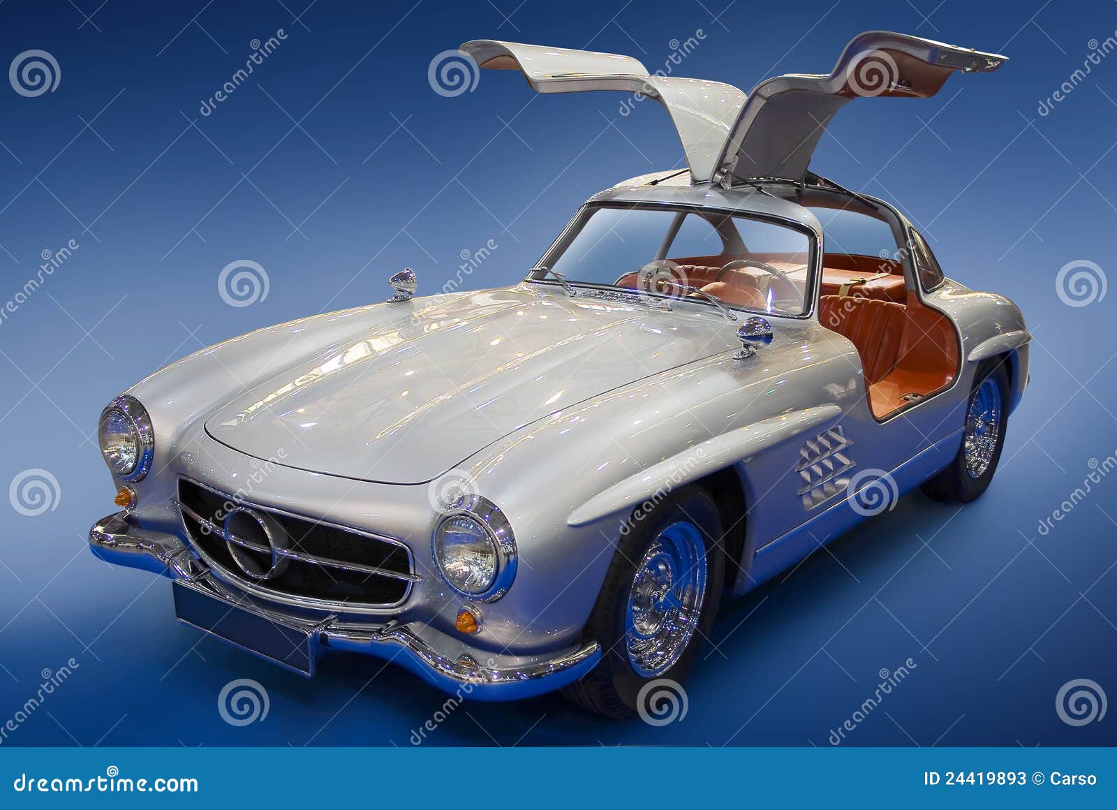 Mercedes-Benz 300SL Gullwing Stock Image - Image of bumper, performance ...