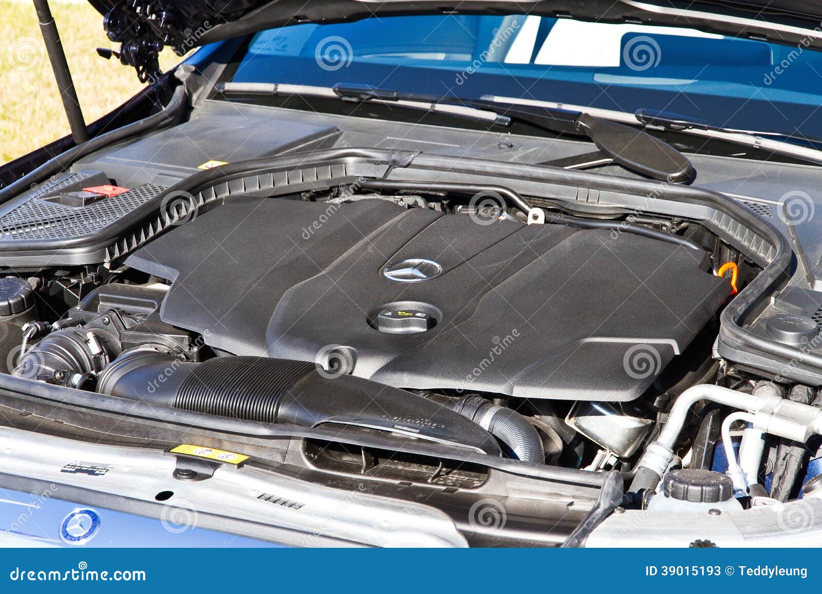 Mercedes-Benz C-Class 2014 2015 Engine Editorial Stock Photo - Image of ...