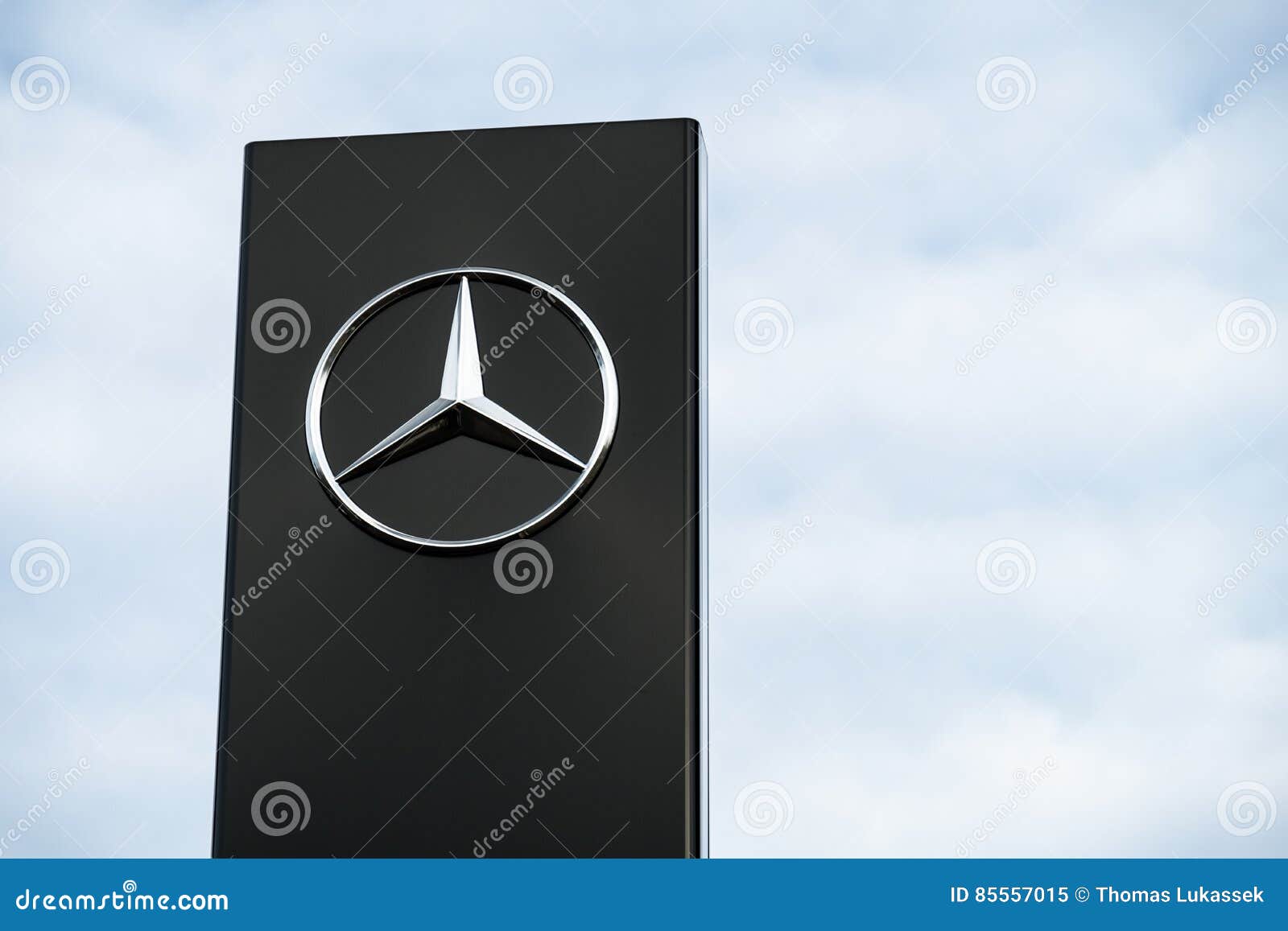 Mercedes Benz company sign editorial image. Image of luxurious - 85557015