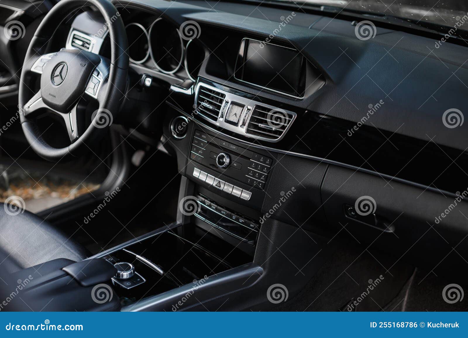 Mercedes - Benz E-Class, W212 Interior. Editorial Photo - Image of ...