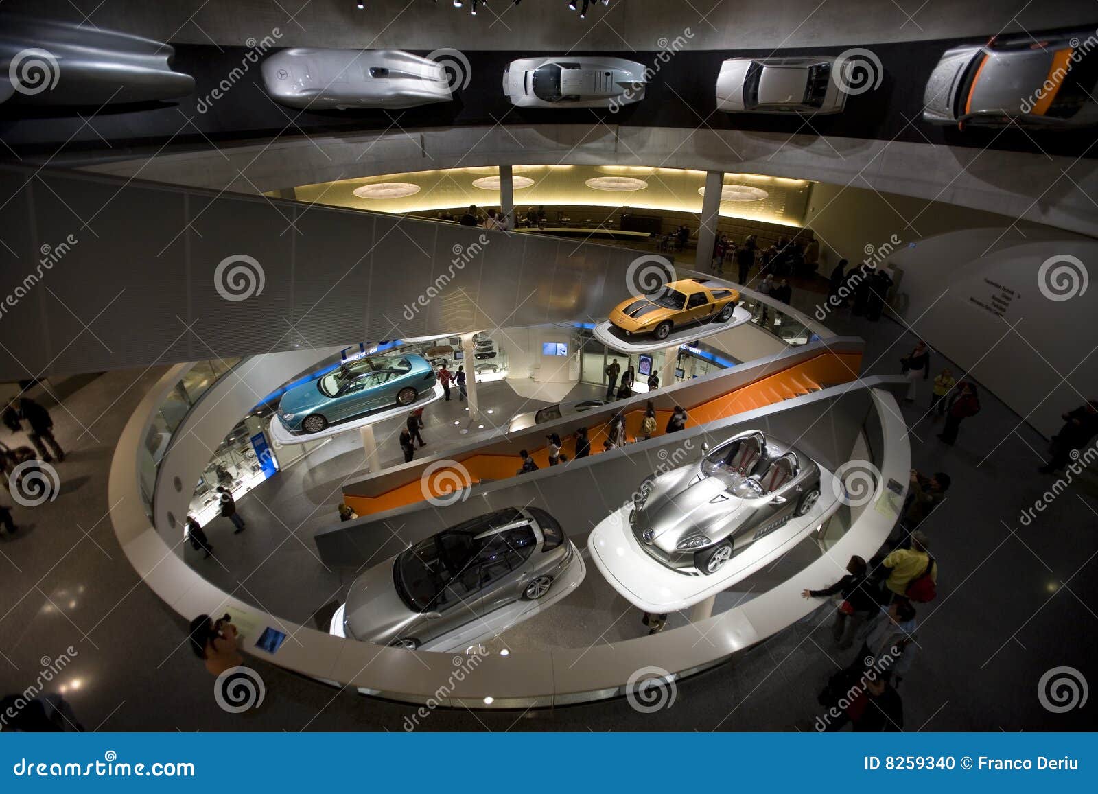 Mercedes Benz Museum editorial image. Image of land, chair - 8259340