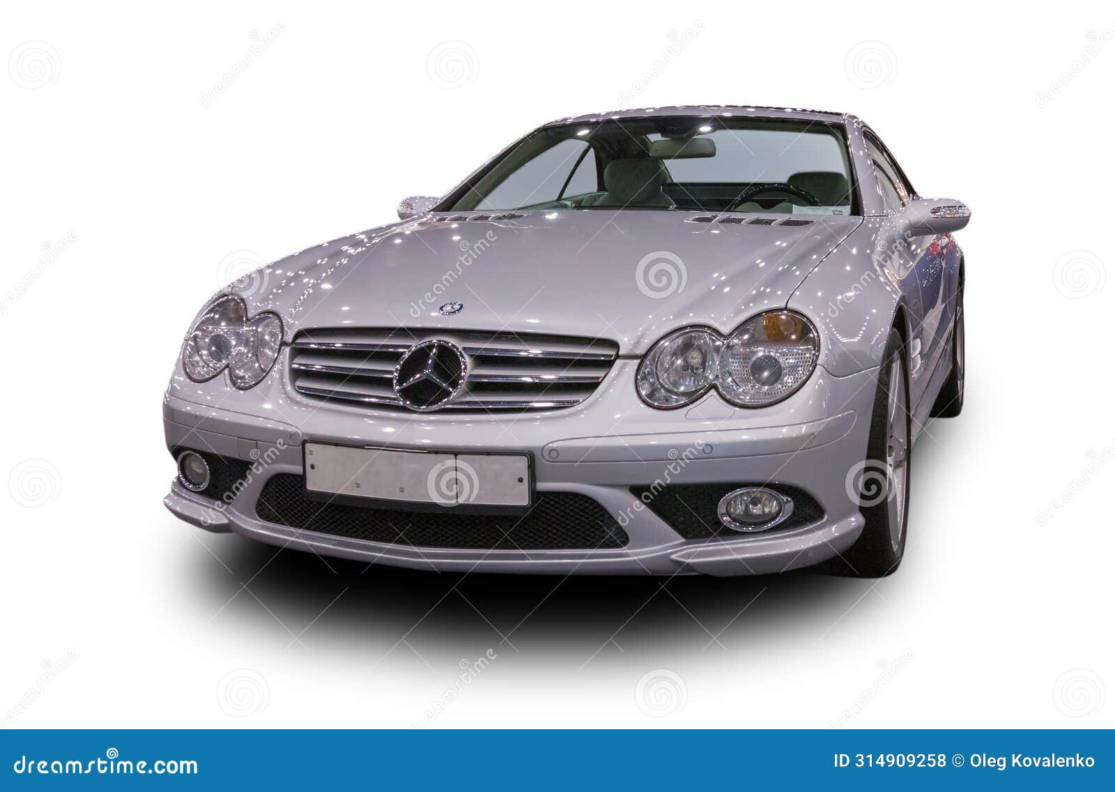 Mercedes-Benz SL-Class 5th Gen (R230), 2001â€“2007. White Background ...