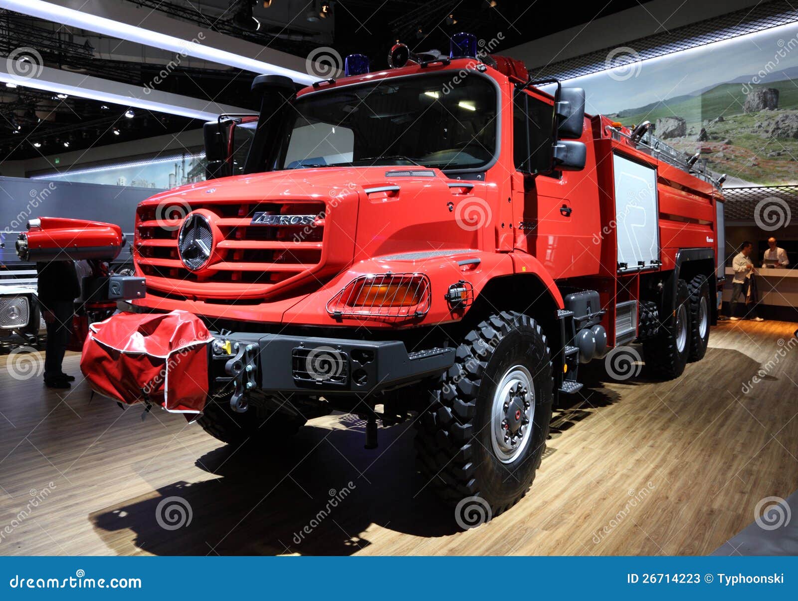 Mercedes Benz Zetros Fire Engine Editorial Stock Photo - Image of ...