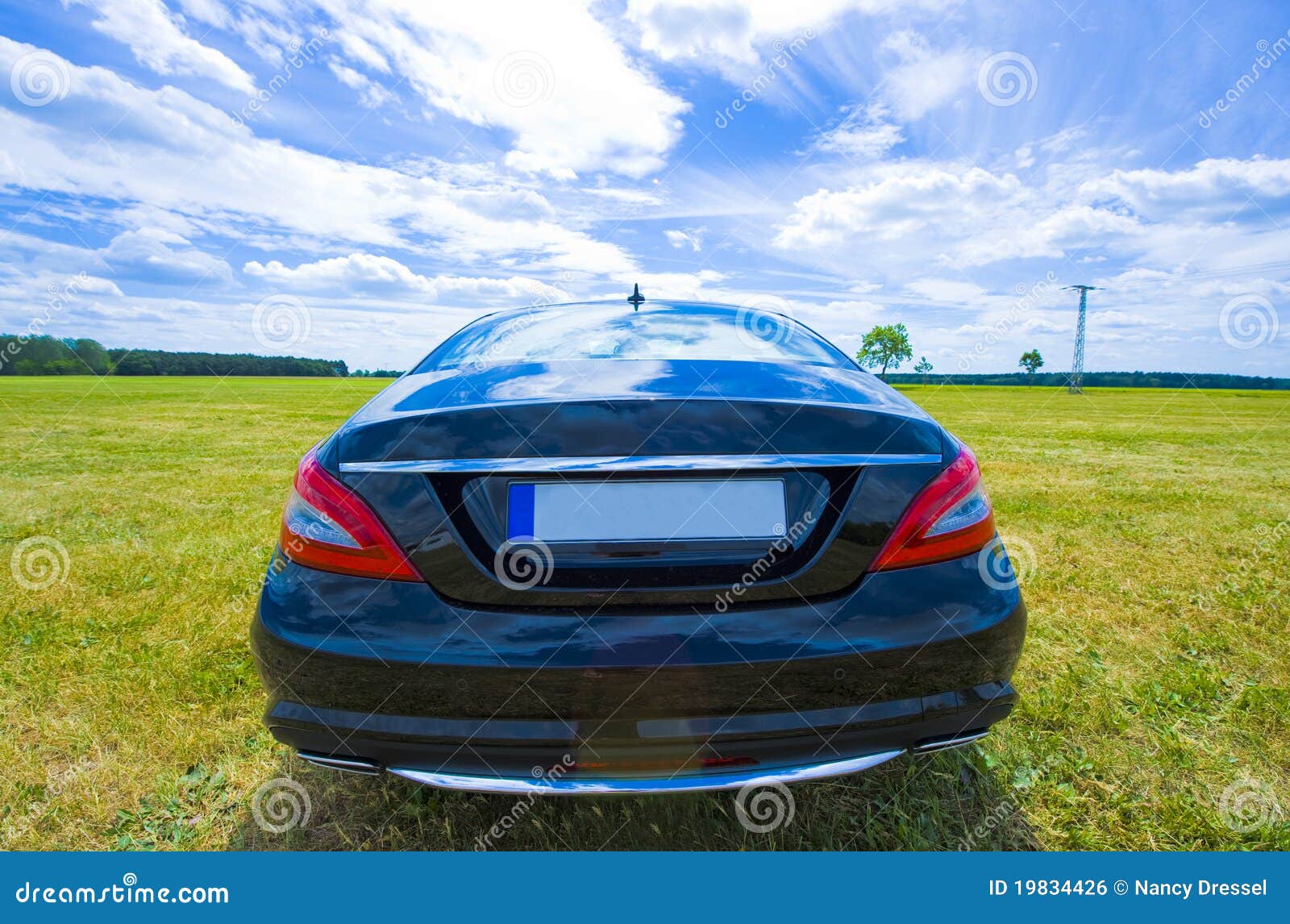 Mercedes cls backside stock photo. Image of lifestyle - 19834426