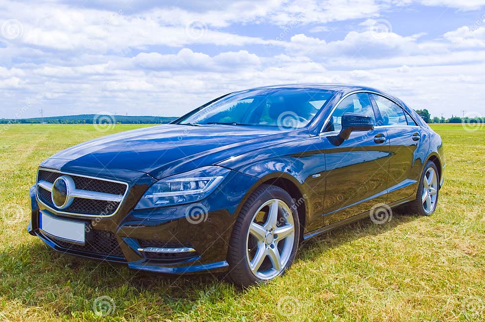 Mercedes cls sideview stock photo. Image of automobile - 19834474