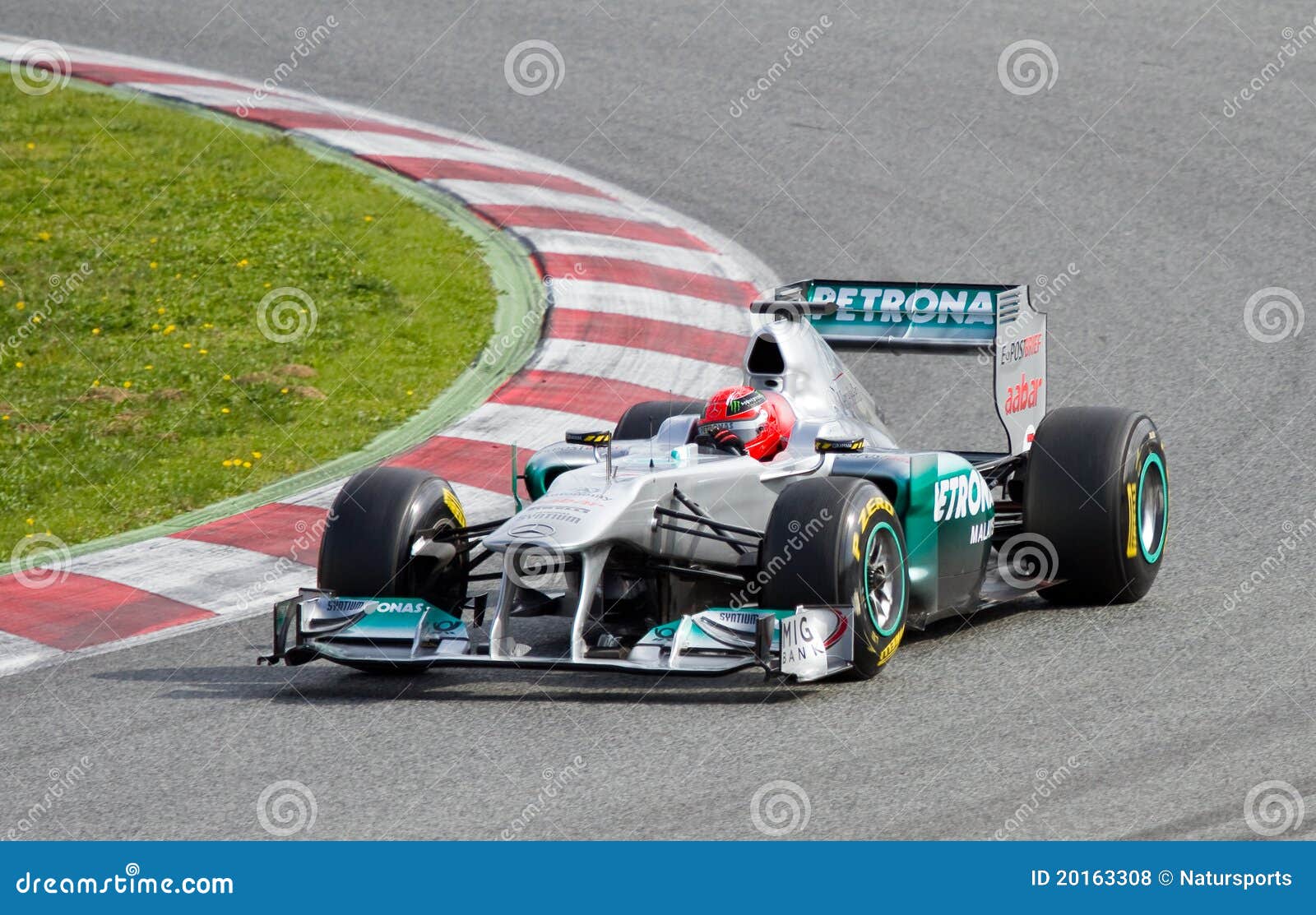 Mercedes F1 racing editorial stock photo. Image of grand - 20163308