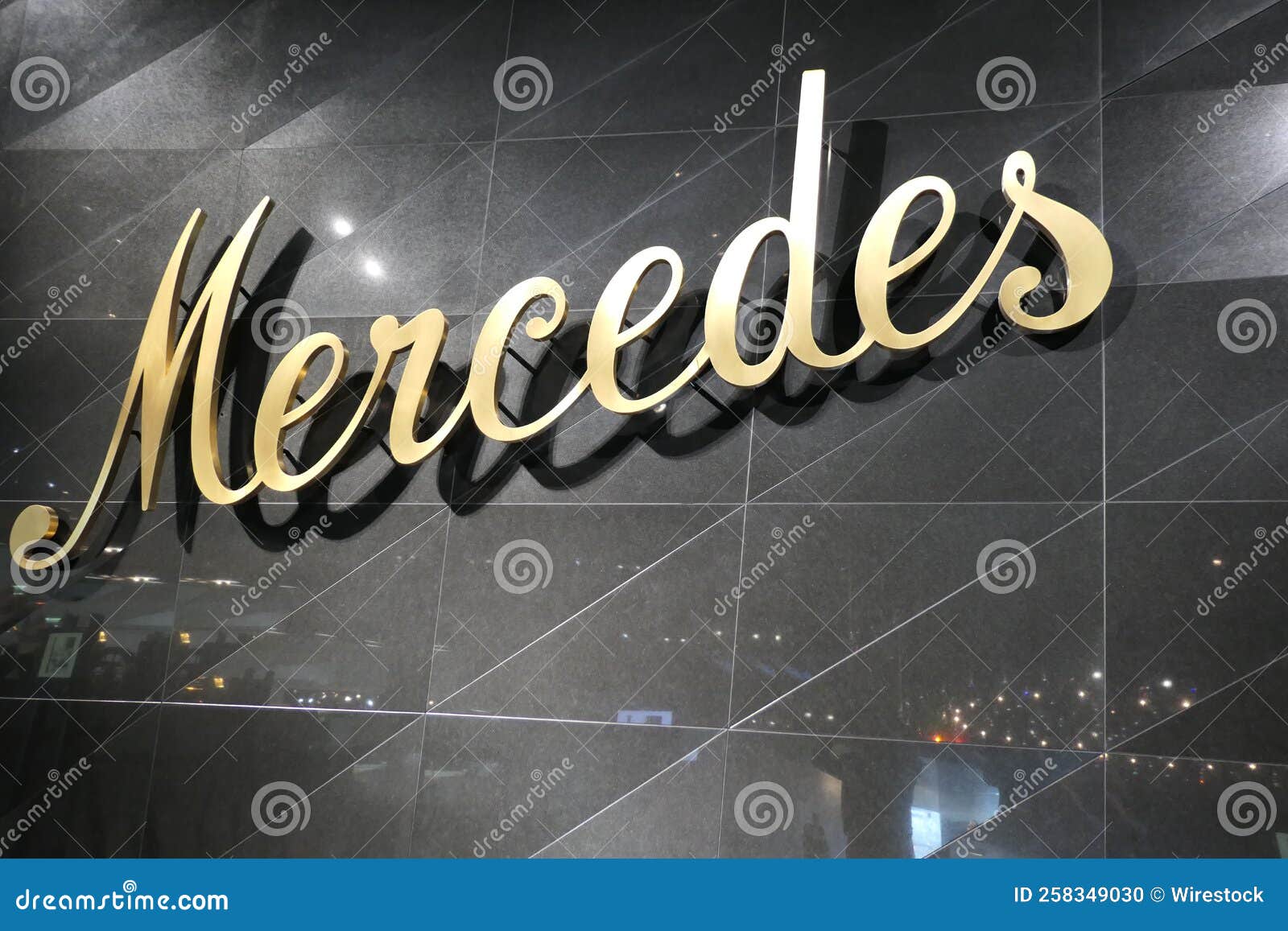 Mercedes Logo on the Wall from the Mercedes Museum Editorial Image ...