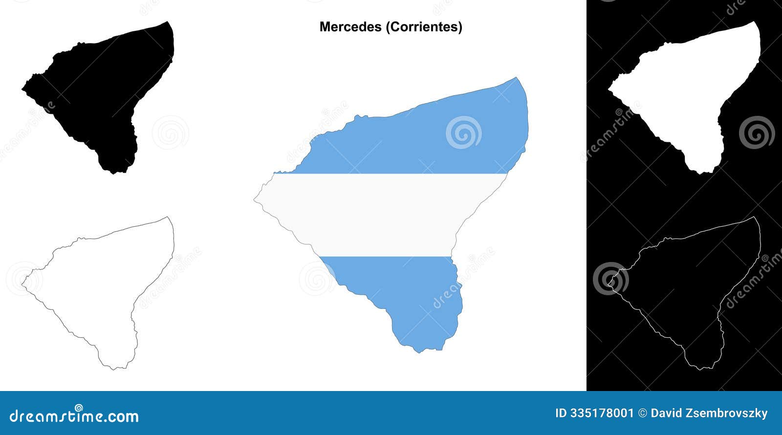 Mercedes Outline Map Cartoon Vector | CartoonDealer.com #380432377