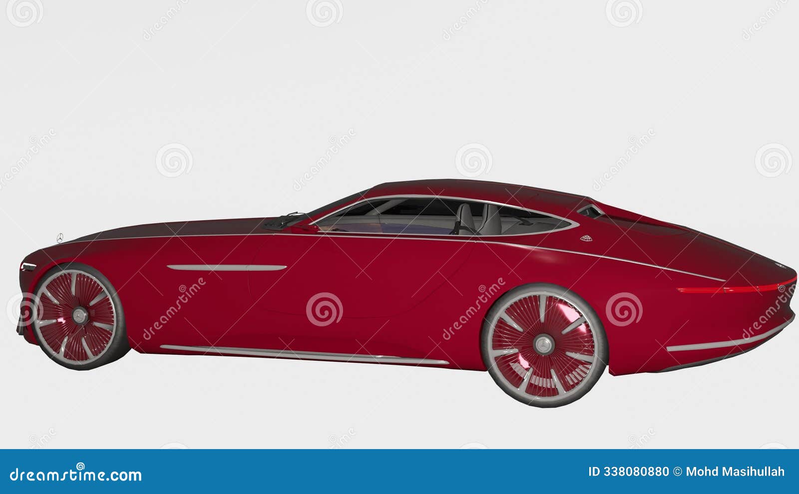 Mercedes red luxury car stock photo. Image of white - 338080880