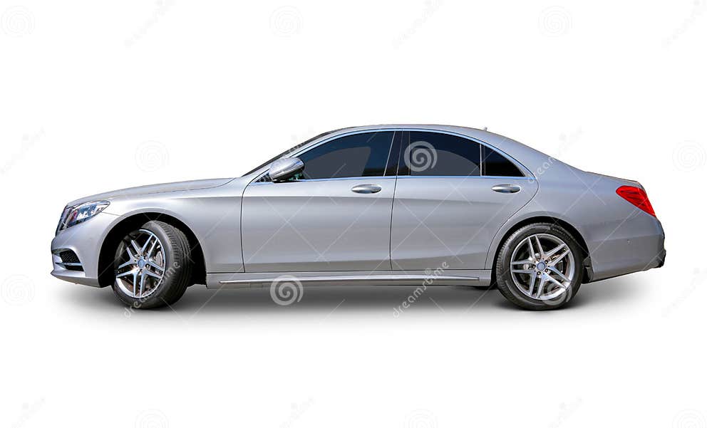 Mercedes S Class Luxury Car Side View Stock Photo - Image of autos ...