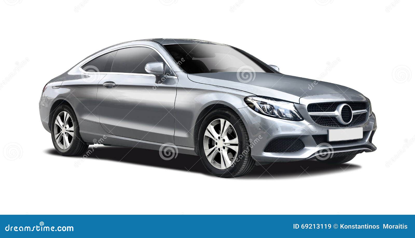 Mercedes S Class Side View Isolated on White Stock Image - Image of ...
