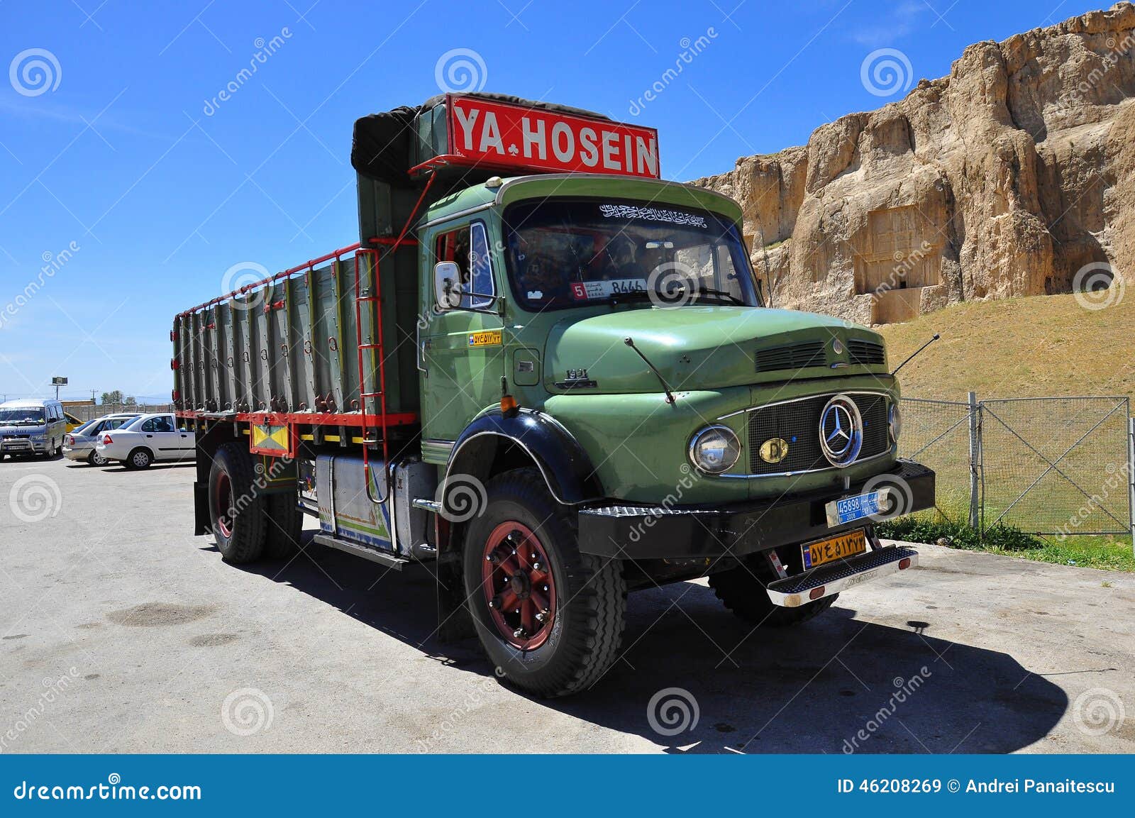 MERCEDES TRUCK editorial stock image. Image of iran, transport - 46208269