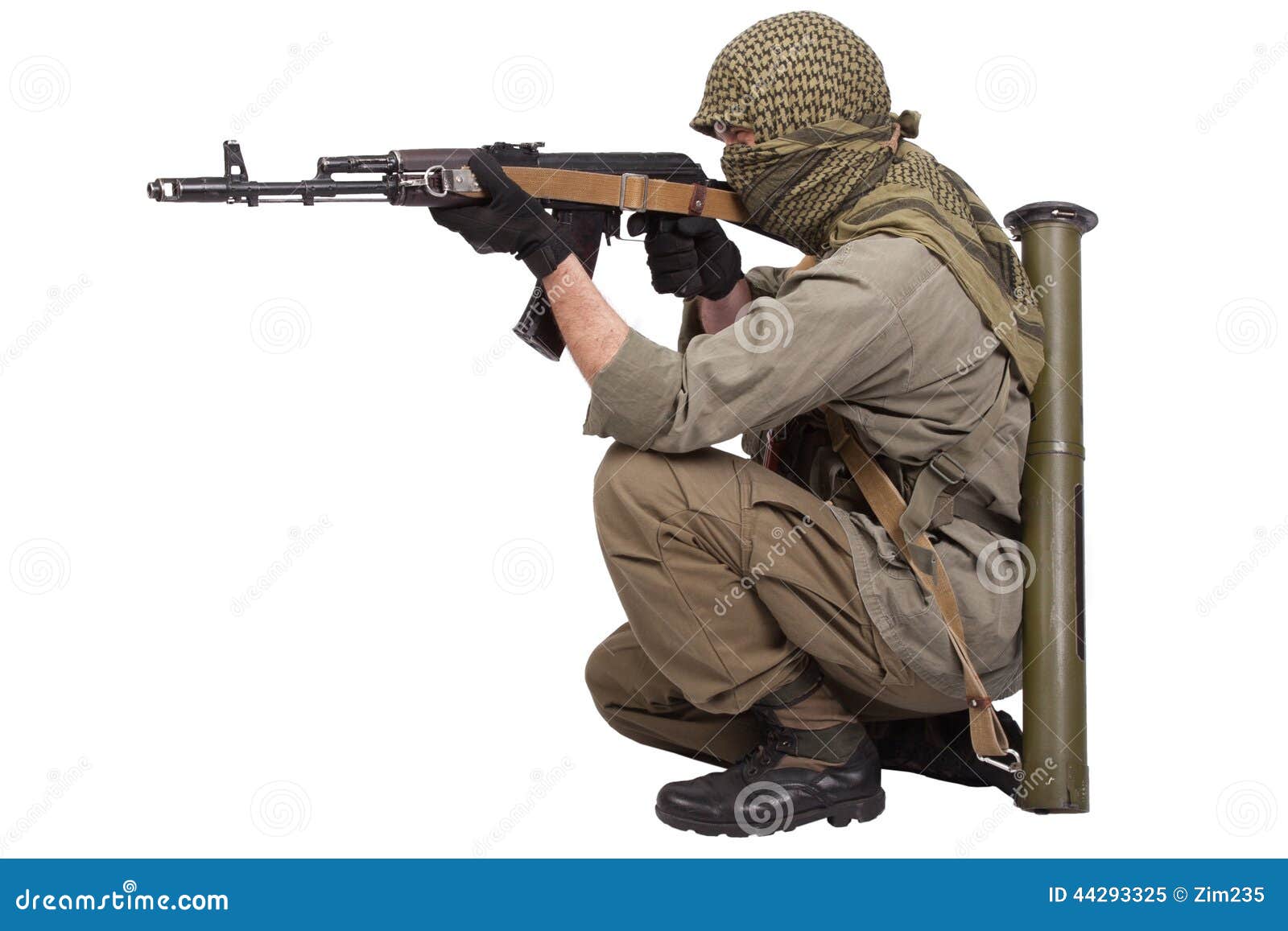 Mercenario con AK 47 imagen de archivo. Imagen de cara - 44293325