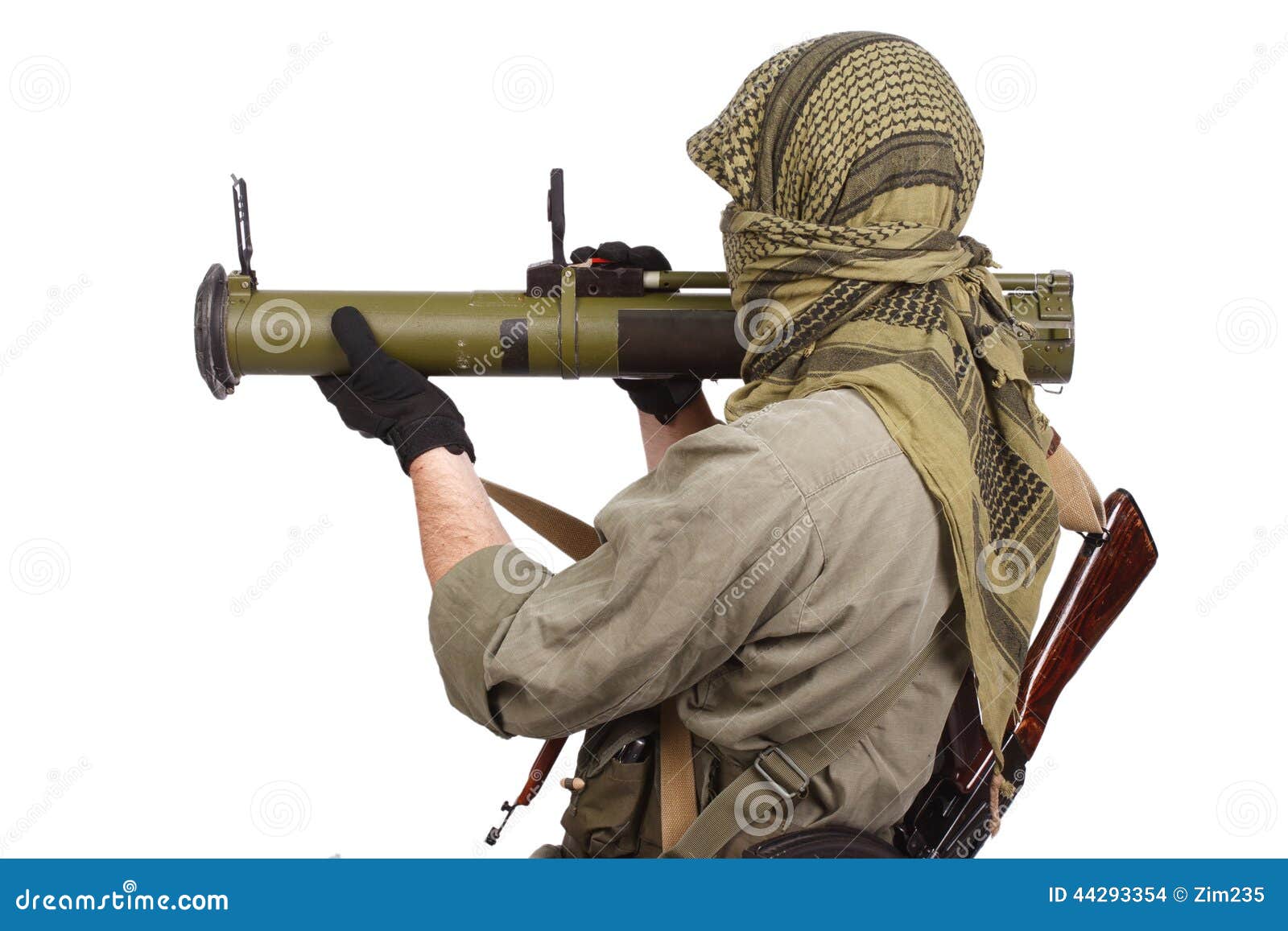 Mercenary with Anti-tank Rocket Launcher - RPG Stock Photo - Image of ...