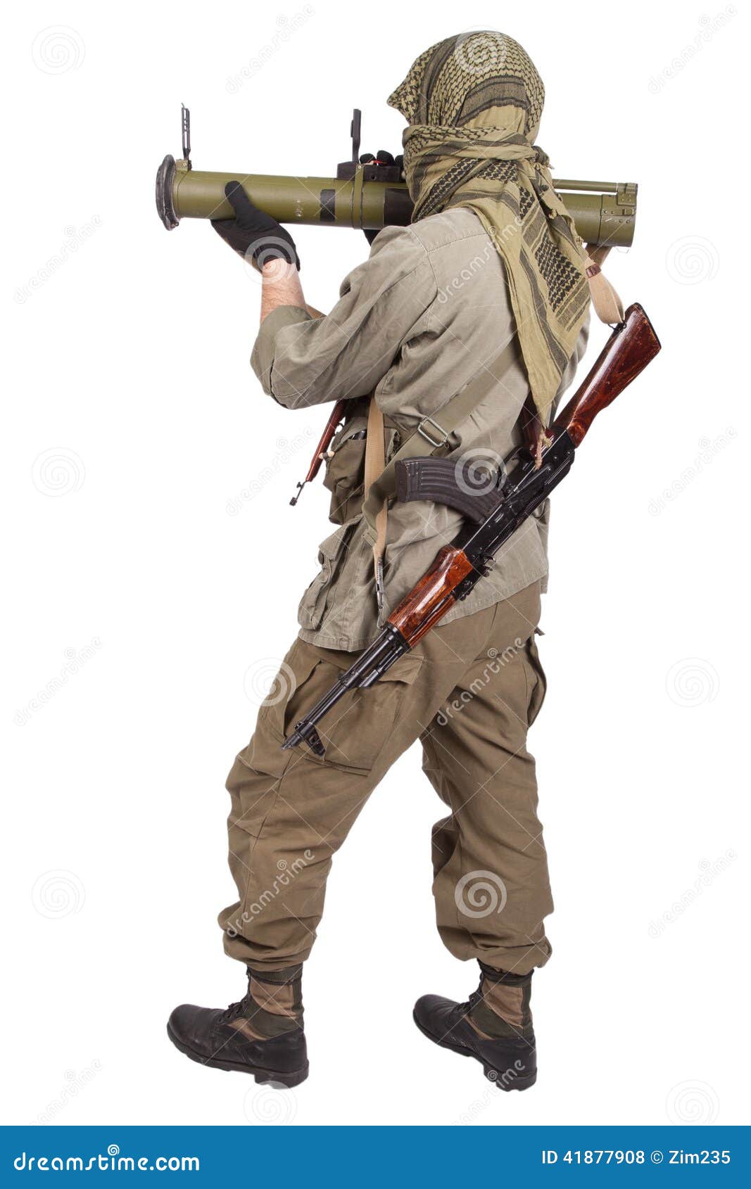 Mercenary with Anti-tank Rocket Launcher - RPG 26 Stock Photo - Image ...
